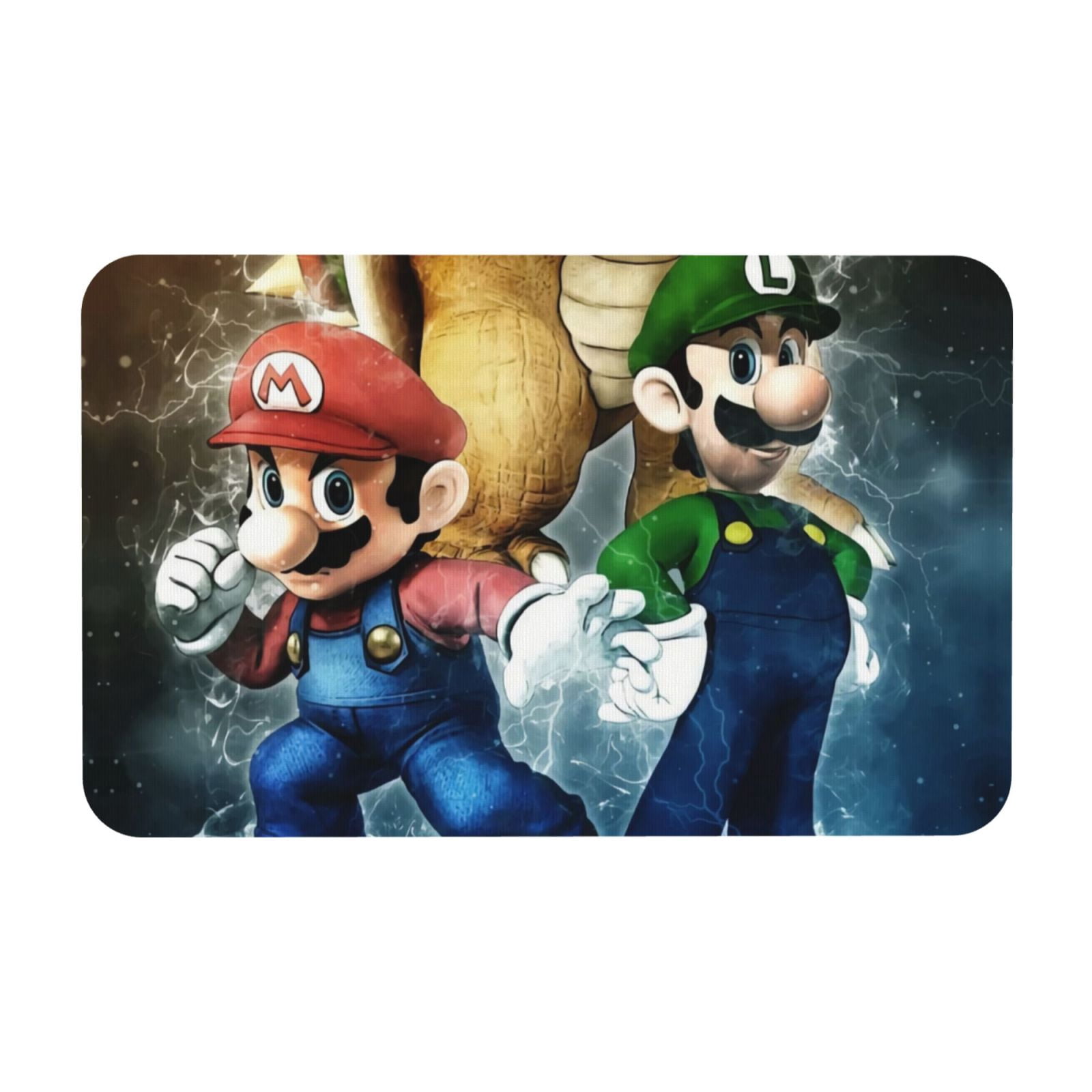 Super Mario and Luigi55 Bath Mat,Diatomite Bath Mat,Super Absorbent ...
