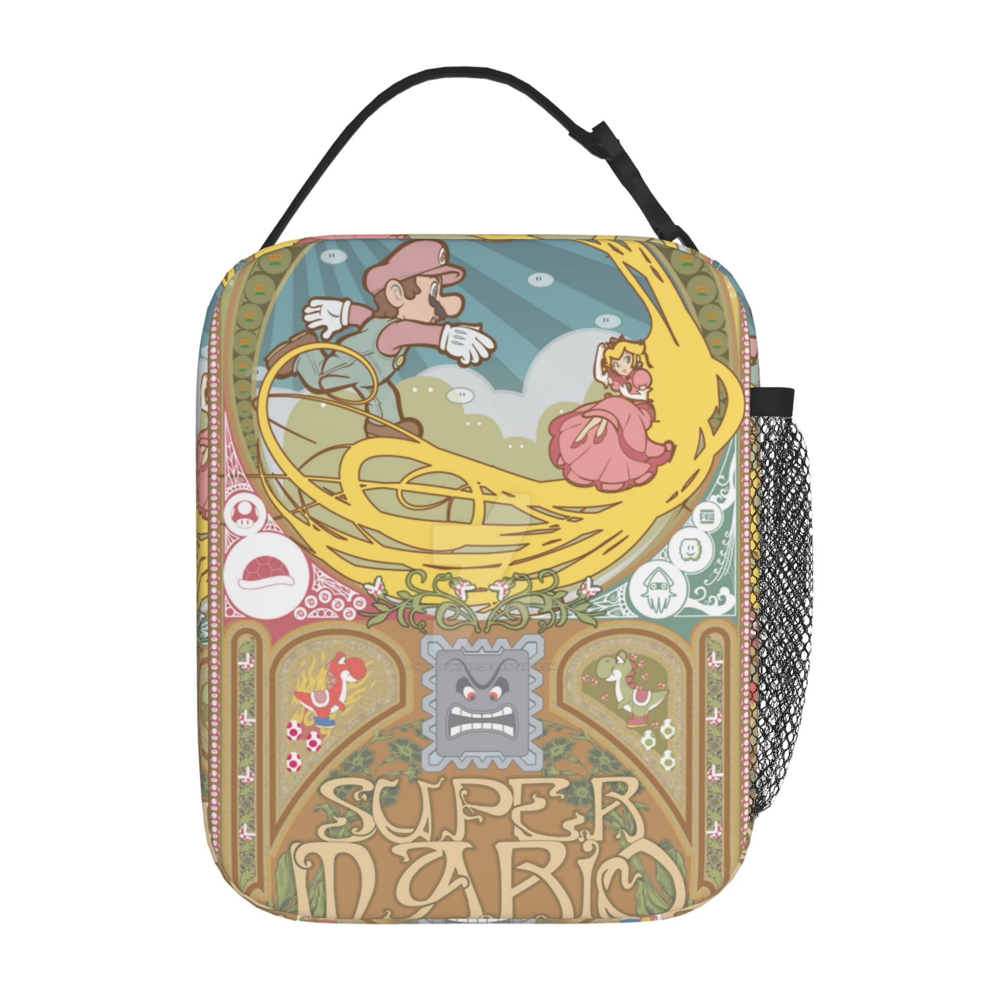 Super Mario Lunch Bag Lunch Bag Portable Leakproof Insulated Cooler ...