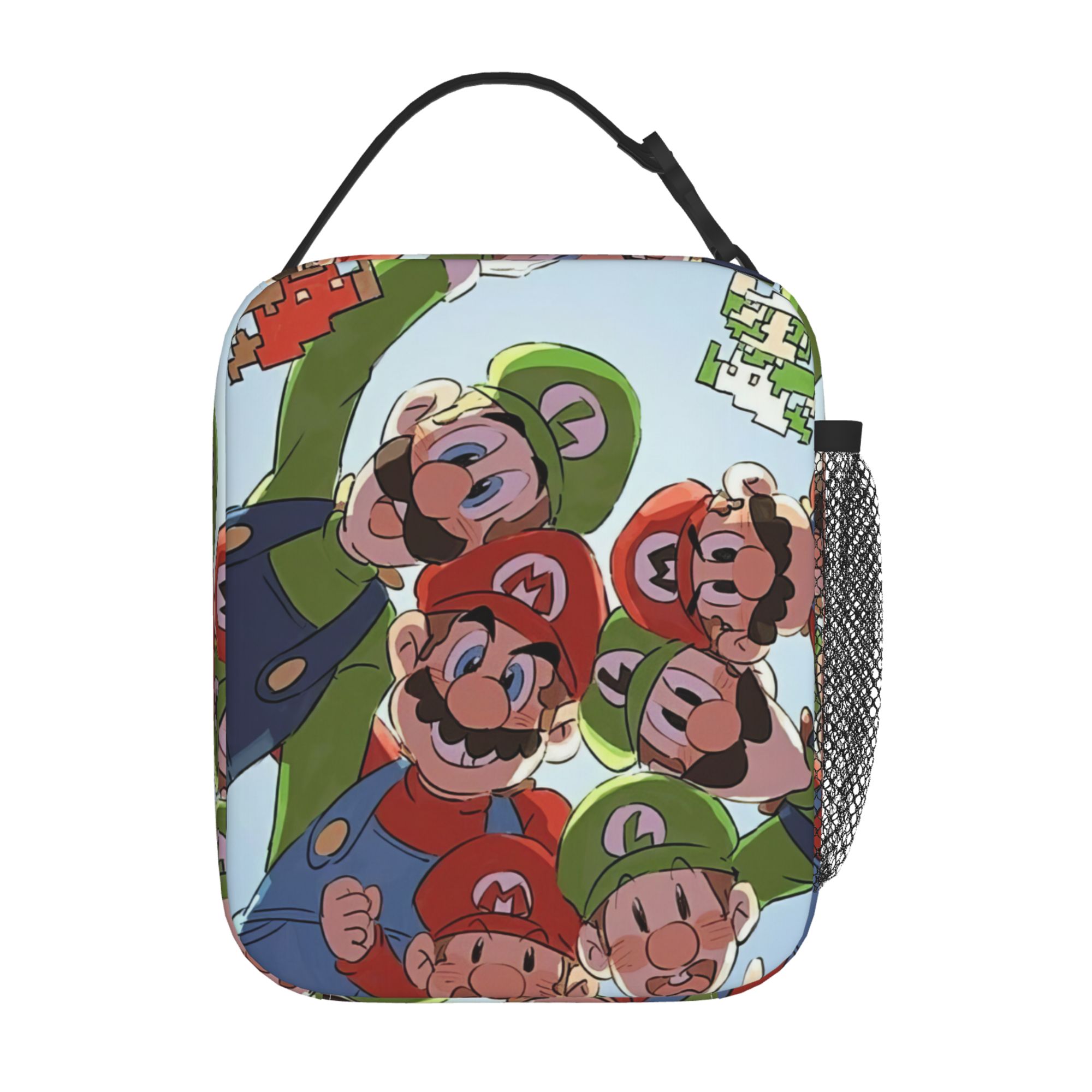 Super Mario Lunch Bag Lunch Bag Portable Leakproof Insulated Cooler ...