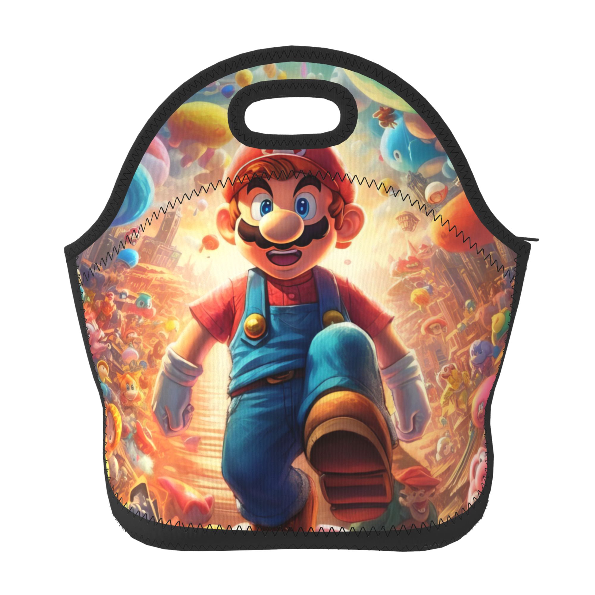 Super Mario Lunch Bag Lunch Box Insulated Neoprene Leakproof Insulated ...
