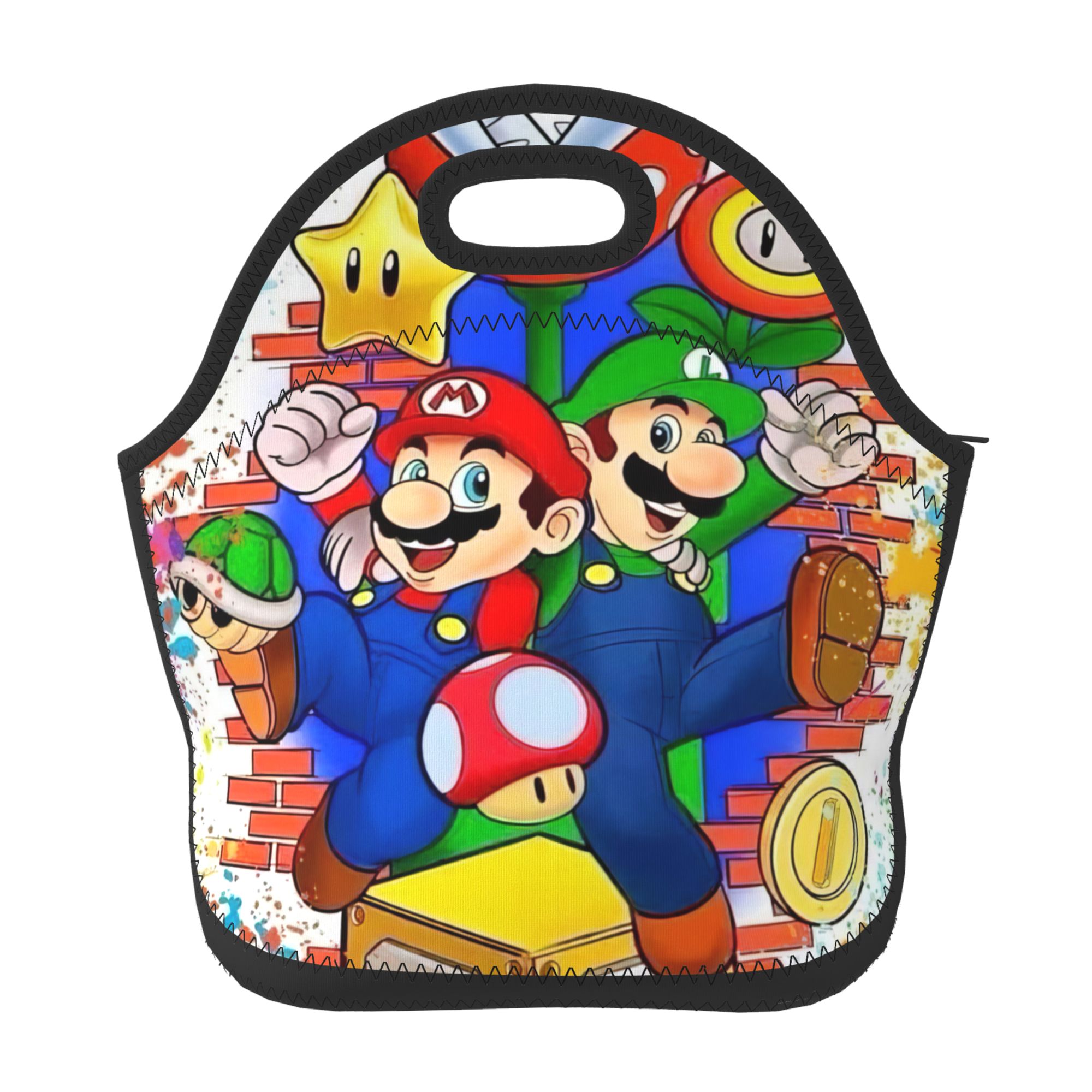 Super Mario Lunch Bag Lunch Box Insulated Neoprene Leakproof Insulated ...