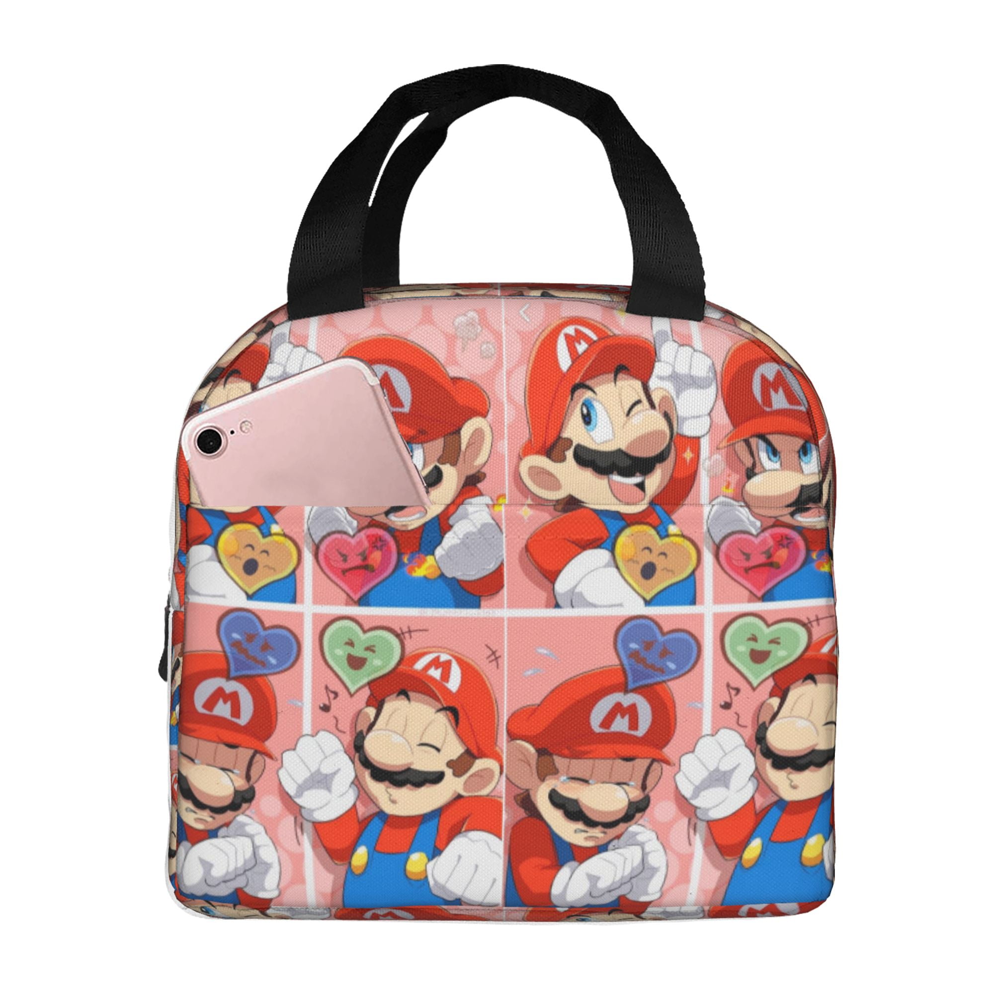 Super Mario Lunch Bag Lunch Bag Tote Bag Insulated Lunch Box Picnic ...