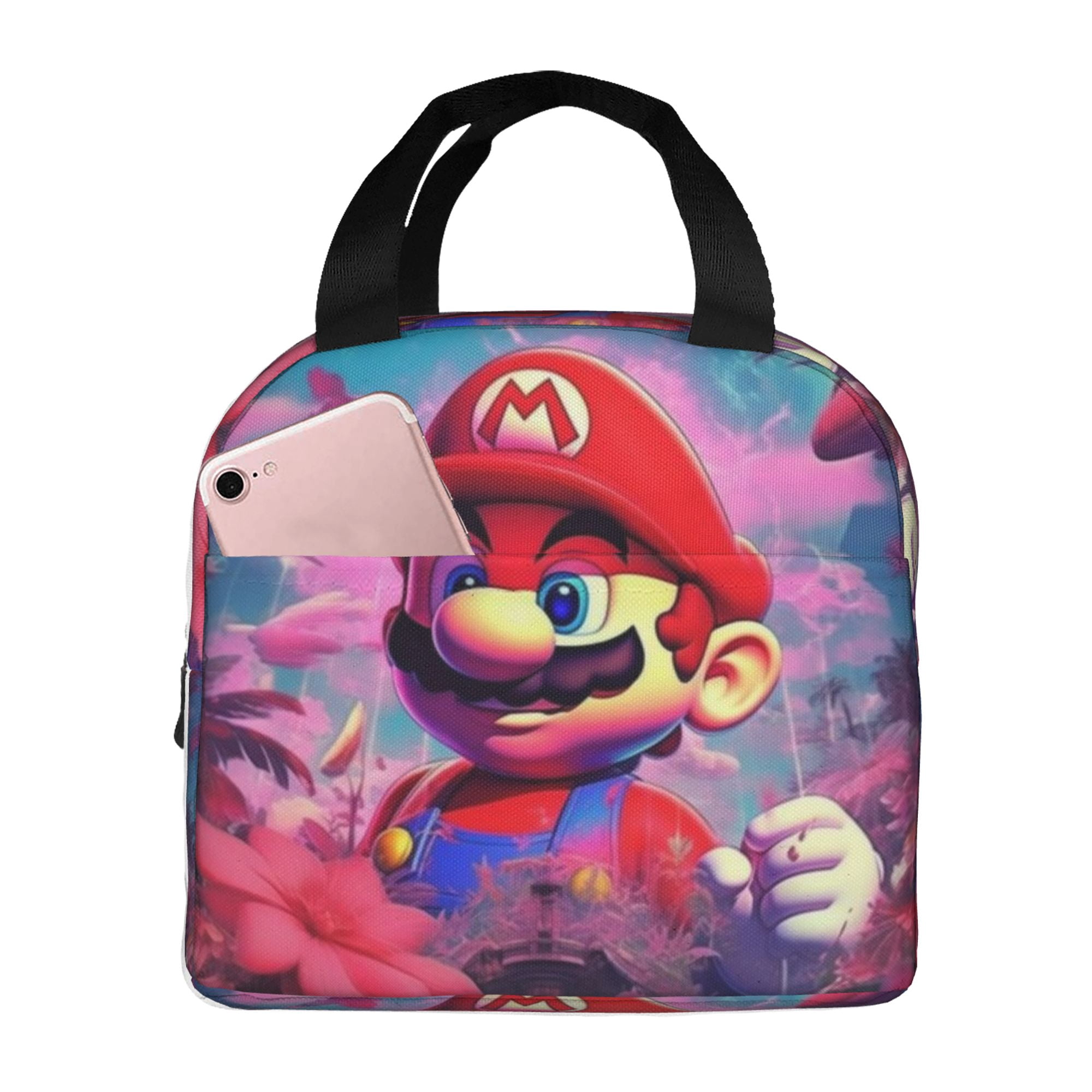 Super Mario Lunch Bag Lunch Bag Tote Bag Insulated Lunch Box Picnic ...