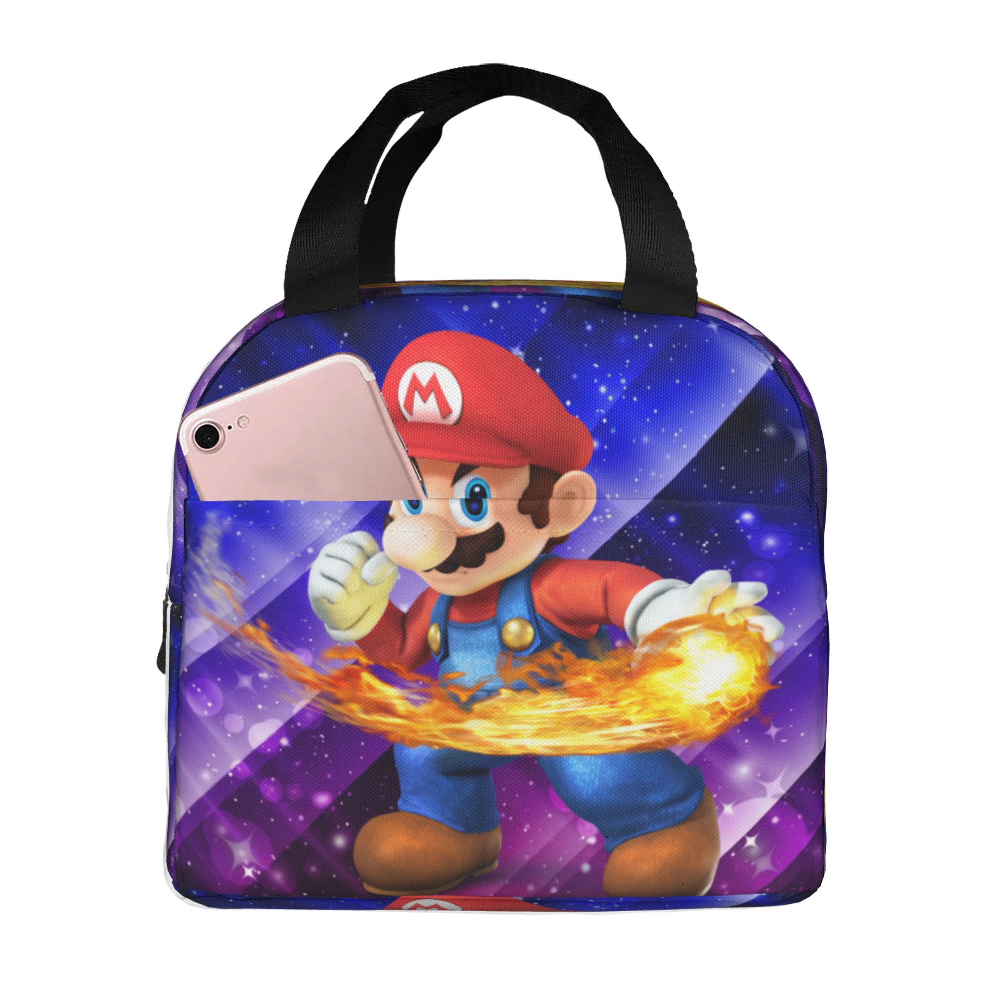 Super Mario Lunch Bag Lunch Bag Tote Bag Insulated Lunch Box Picnic ...