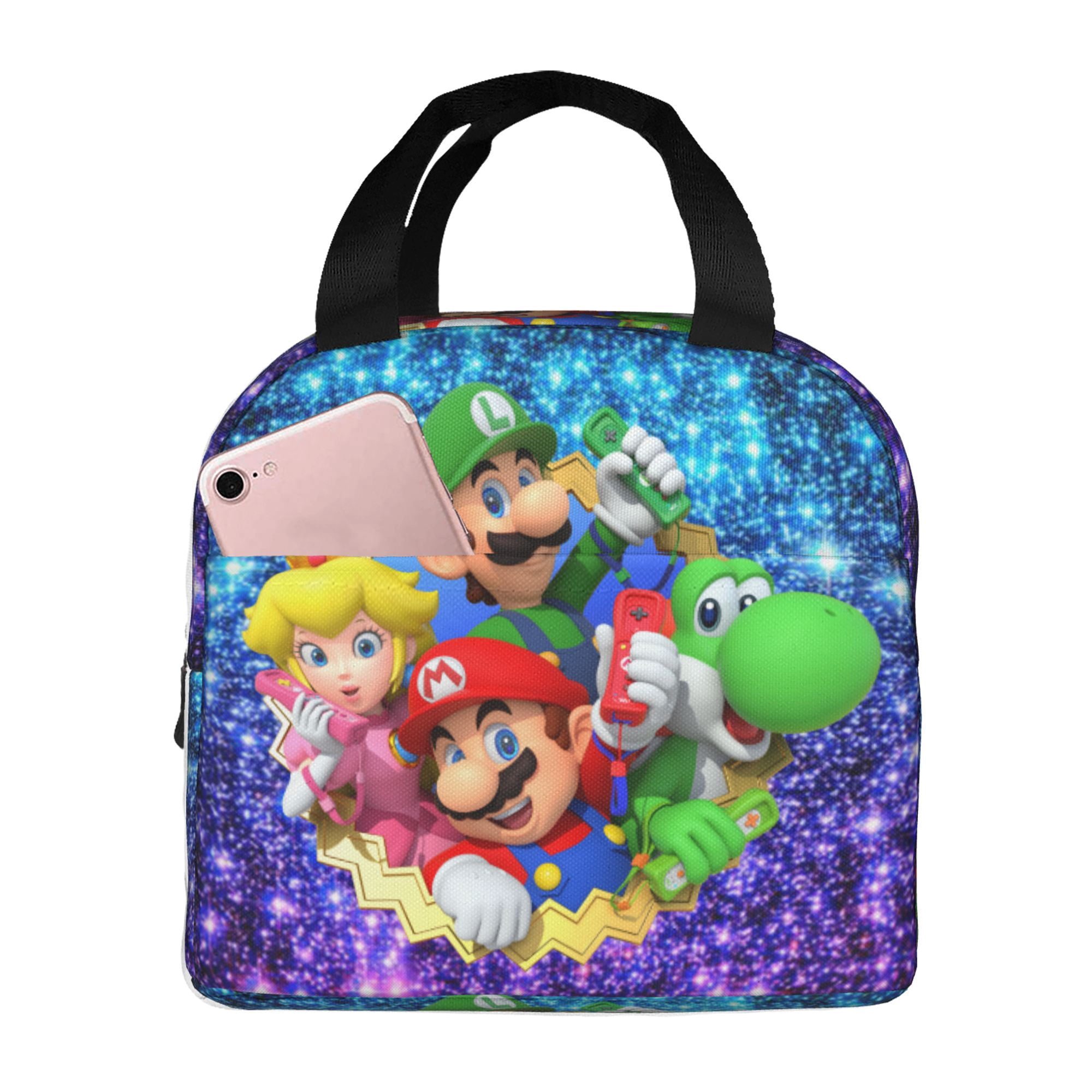 Super Mario Lunch Bag Lunch Bag Tote Bag Insulated Lunch Box Picnic ...