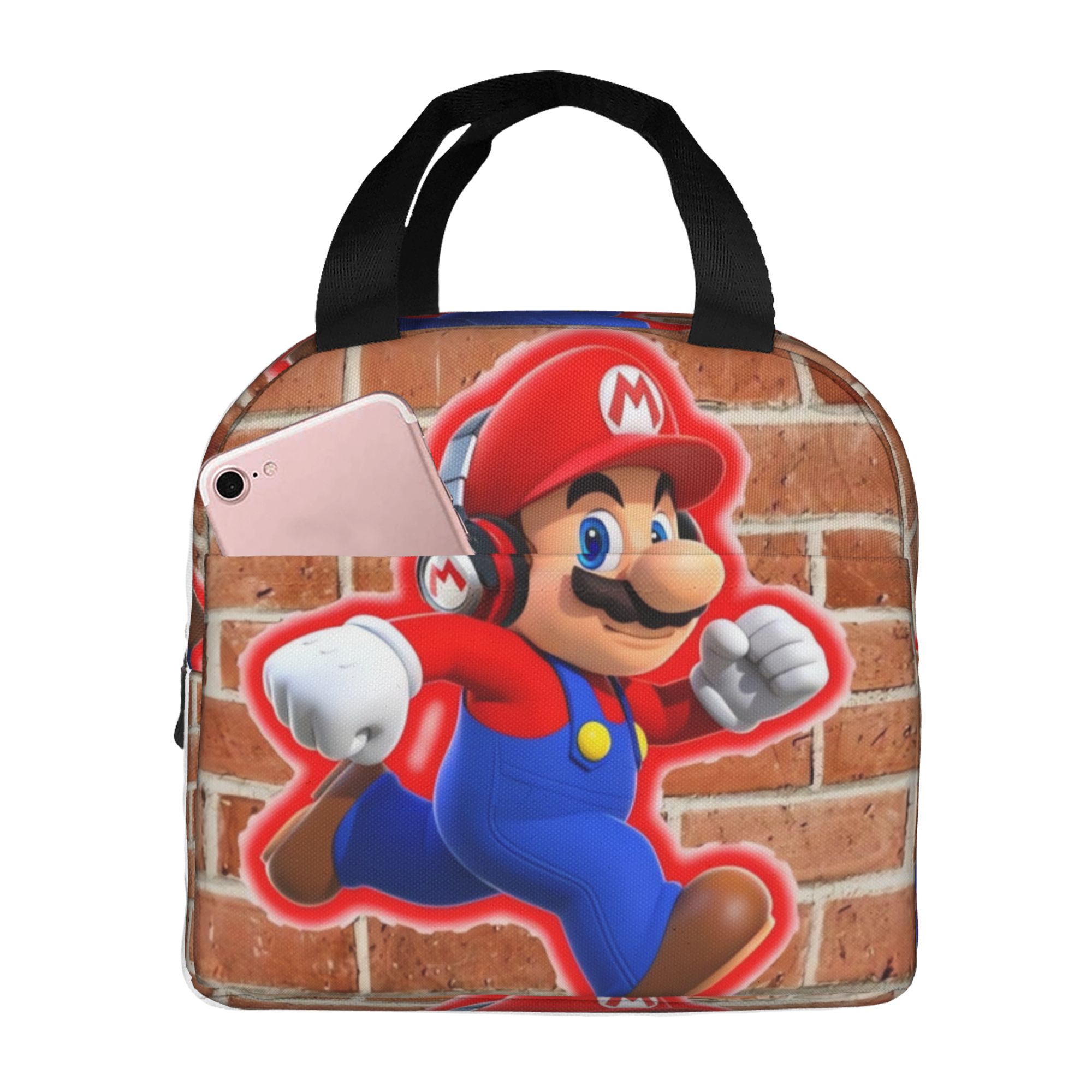 Super Mario Lunch Bag Lunch Bag Tote Bag Insulated Lunch Box Picnic ...