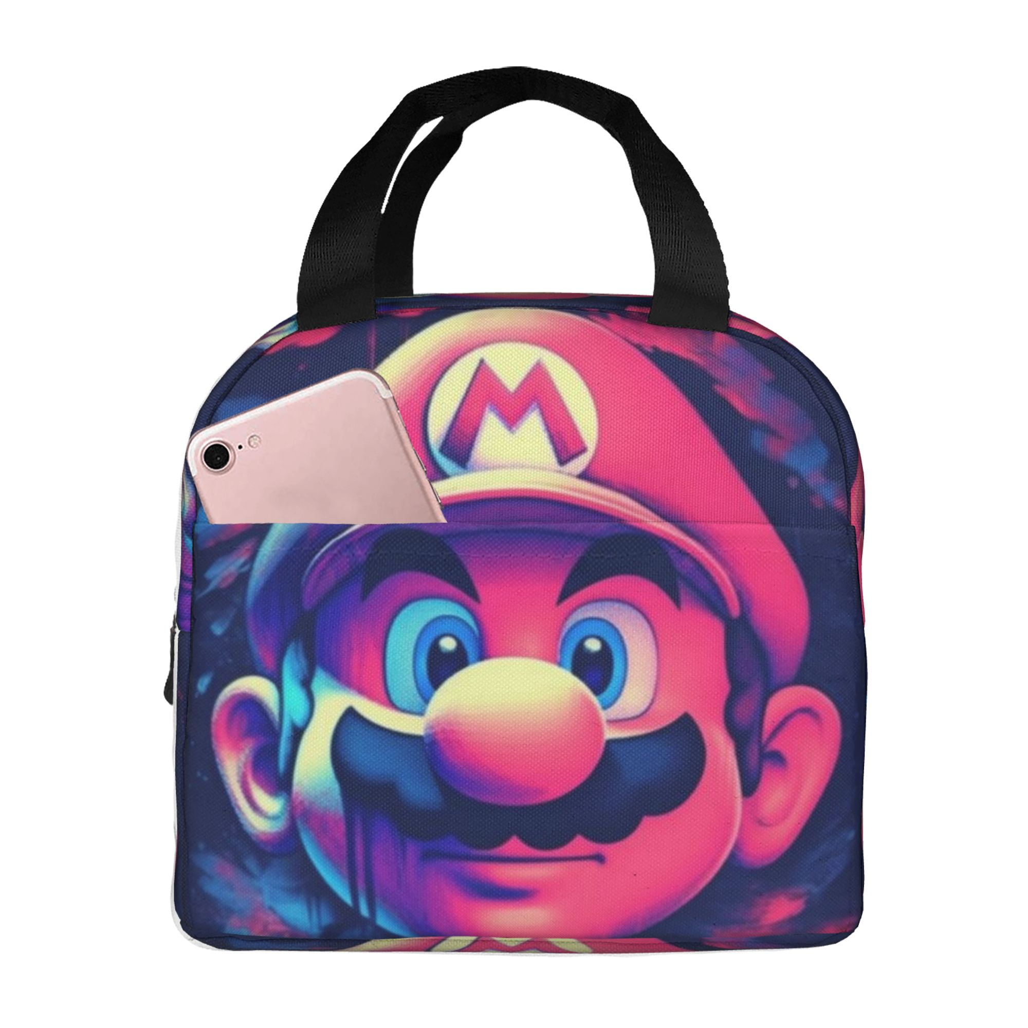 Super Mario Lunch Bag Lunch Bag Tote Bag Insulated Lunch Box Picnic ...