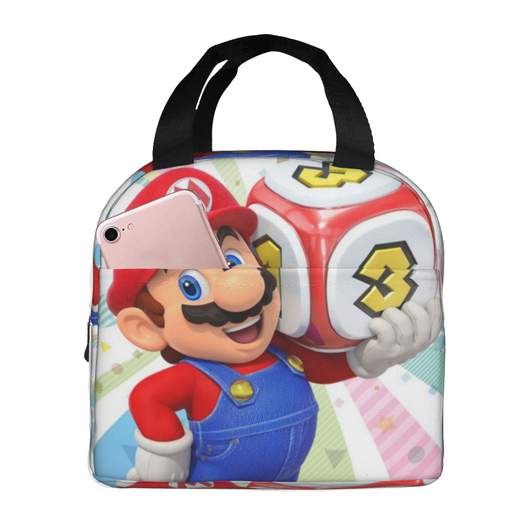 Super Mario Lunch Bag Lunch Bag Tote Bag Insulated Lunch Box Picnic ...