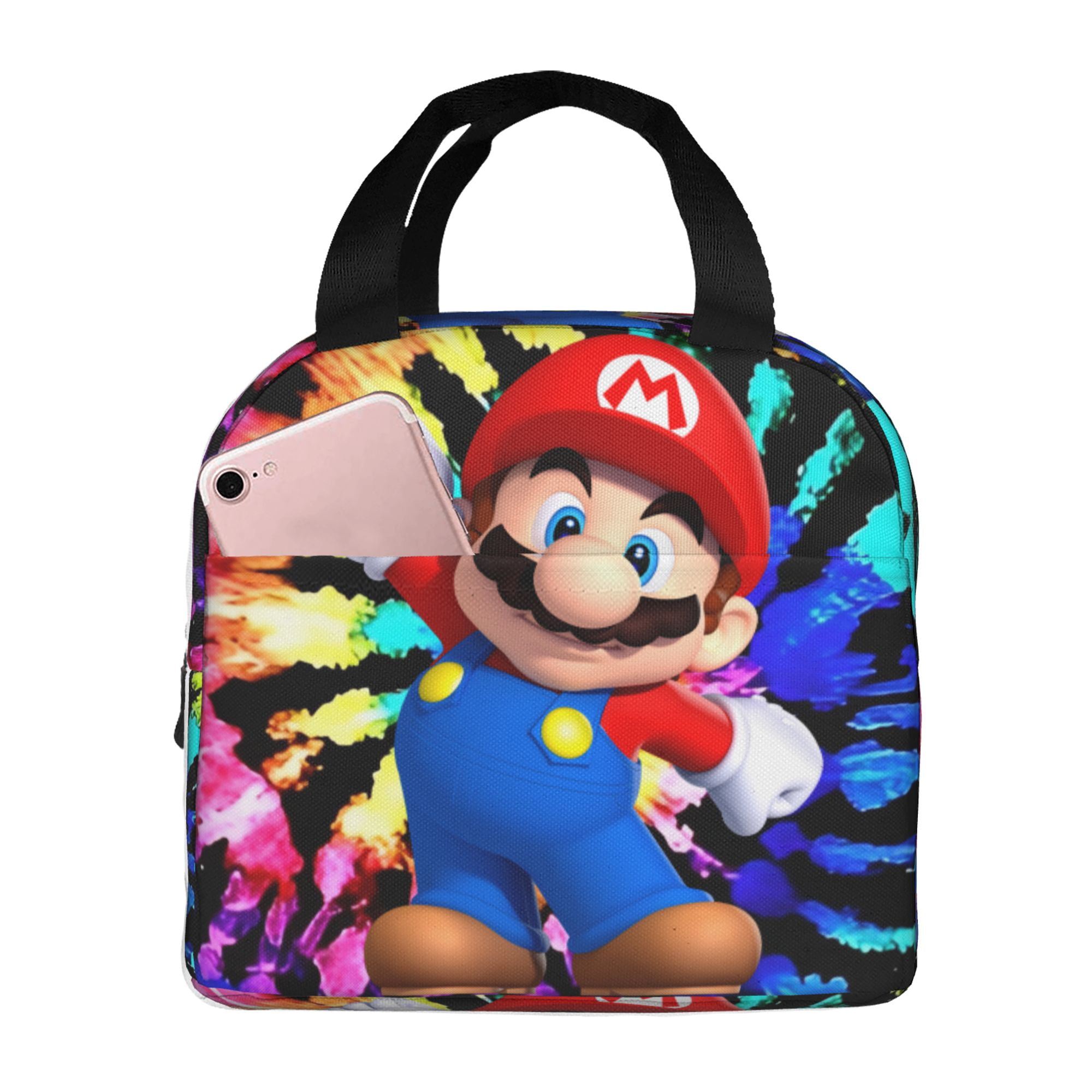 Super Mario Lunch Bag Lunch Bag Tote Bag Insulated Lunch Box Picnic ...