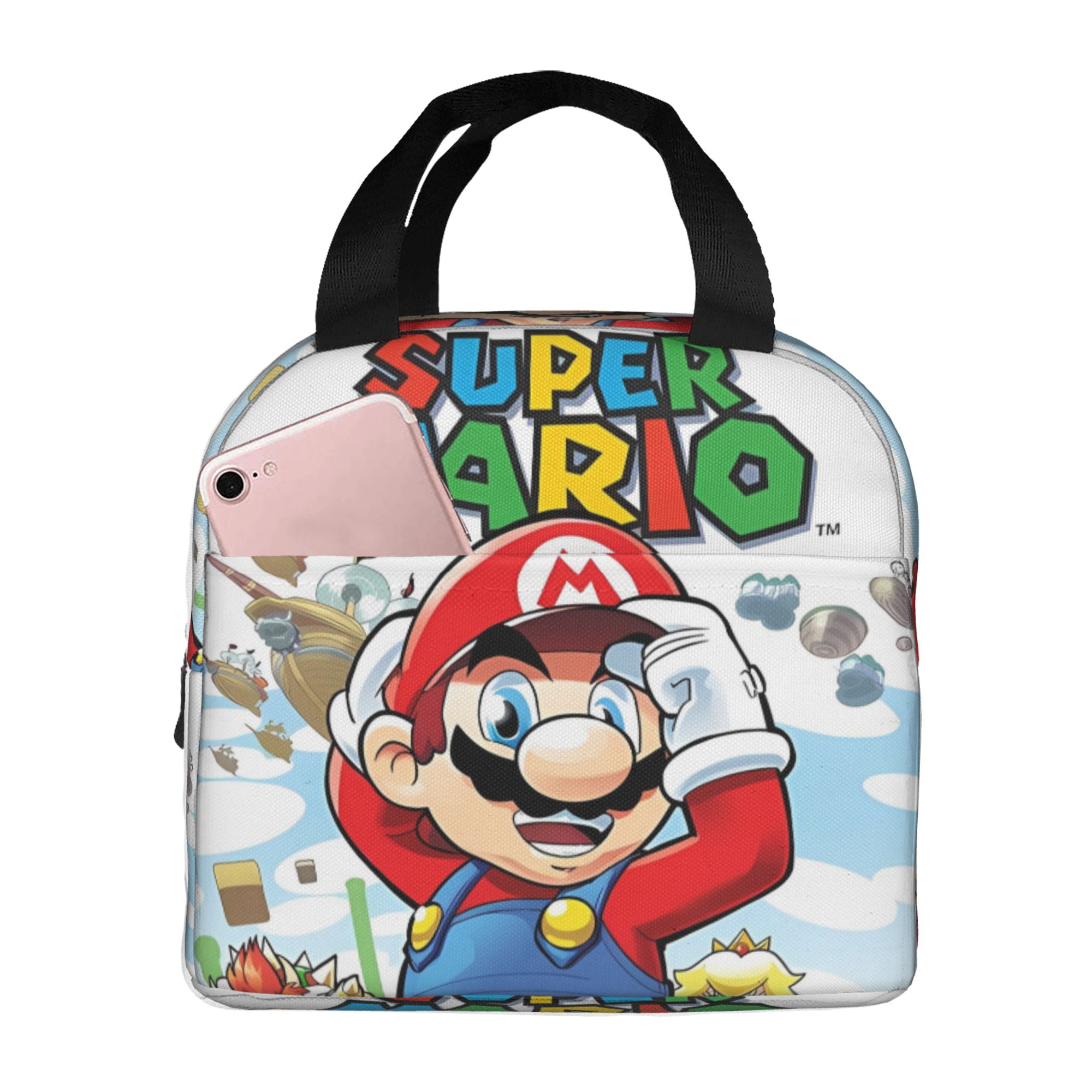 Super Mario Lunch Bag Lunch Bag Tote Bag Insulated Lunch Box Picnic ...