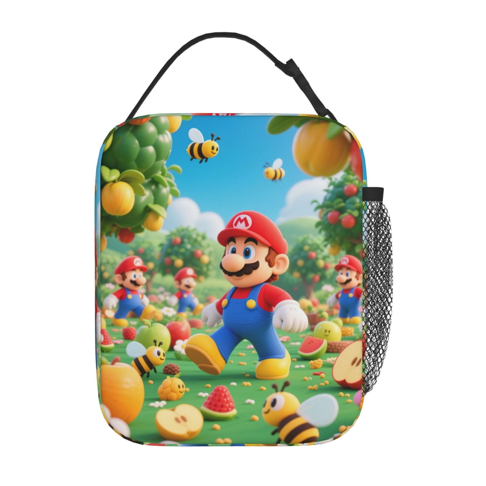 Super Mario Lunch Bag For Mens Womens, Insulated Lunch Bag, Portable ...