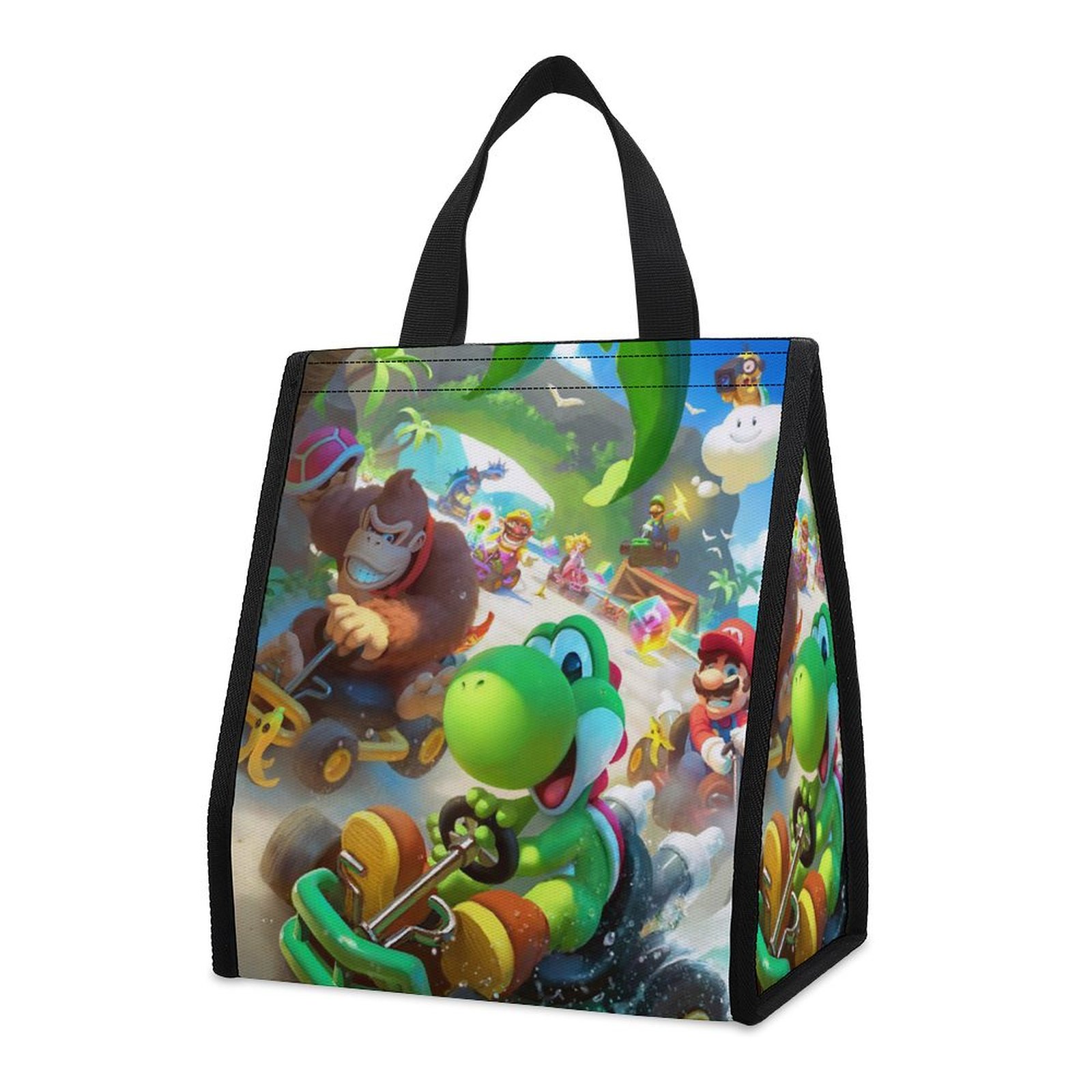 Super Mario Lunch Bag Reusable Portable Lunch Tote Thermal Lunch Box ...