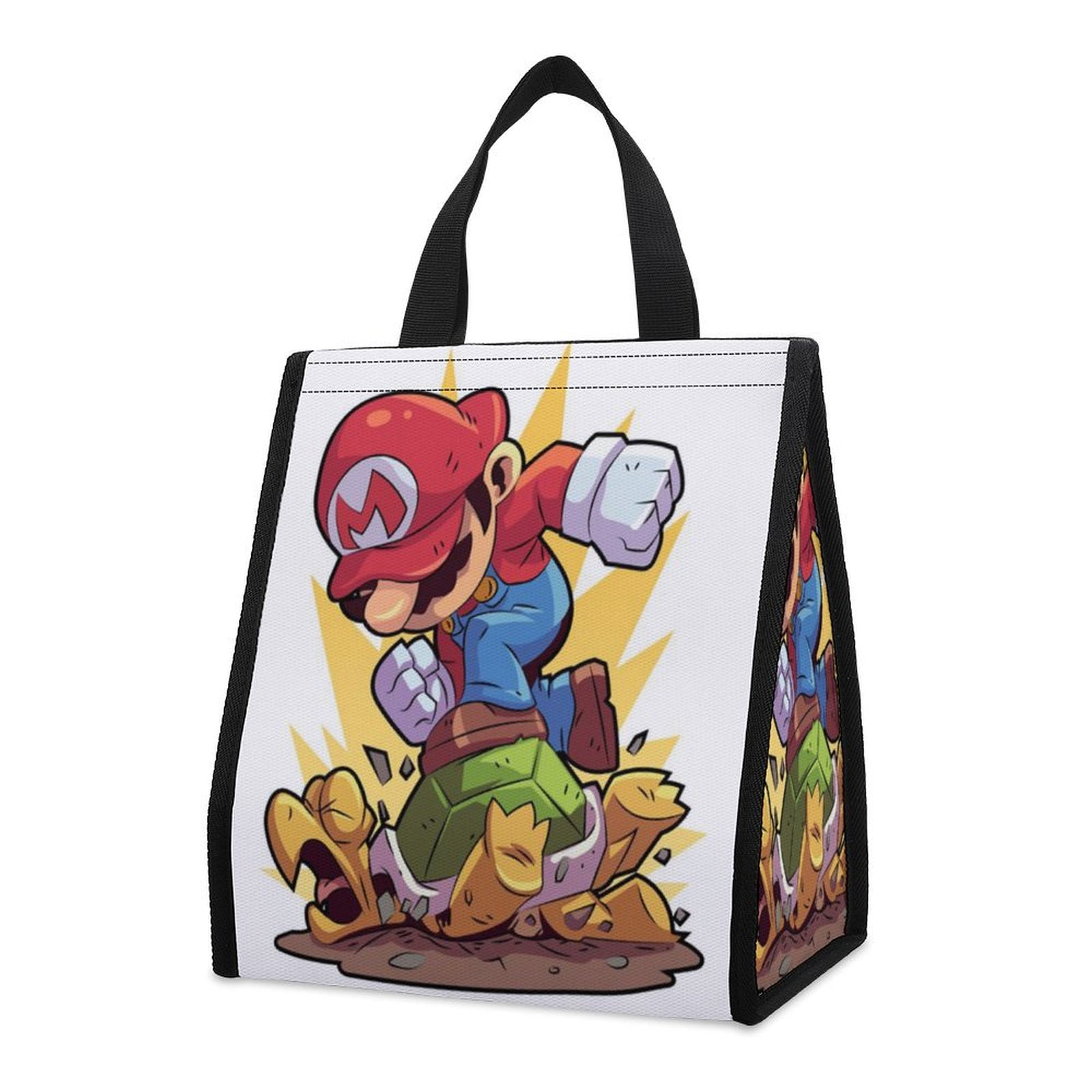 Super Mario Lunch Bag Reusable Portable Lunch Tote Thermal Lunch Box ...