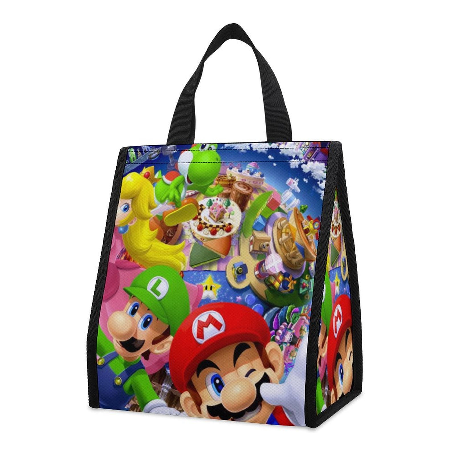 Super Mario Lunch Bag Reusable Portable Lunch Tote Thermal Lunch Box ...