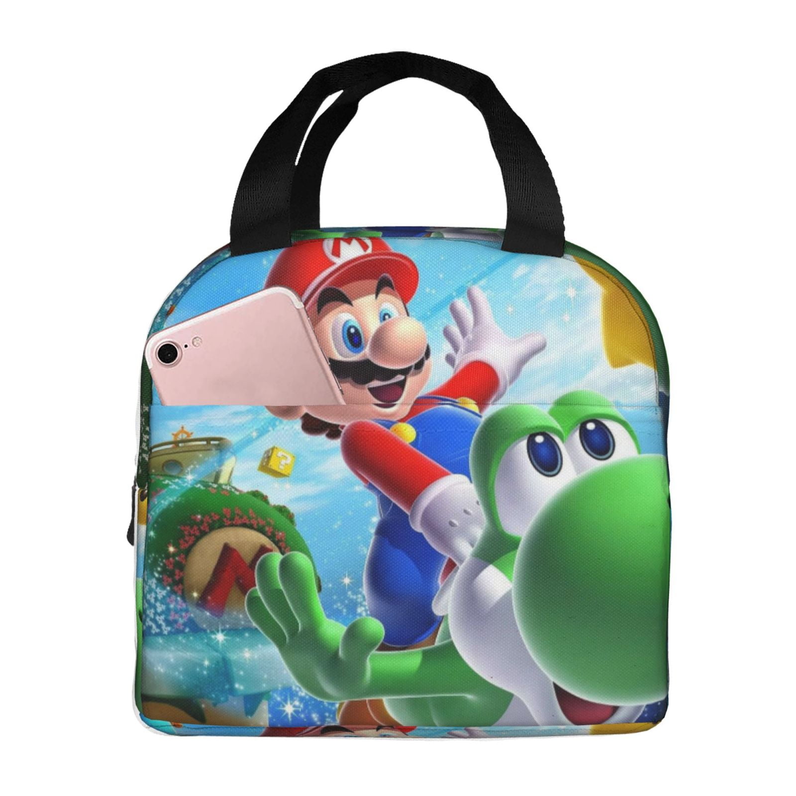 Super Mario Lunch Bag Waterproof Insulated Lunch Box Reusable Bento Bag ...