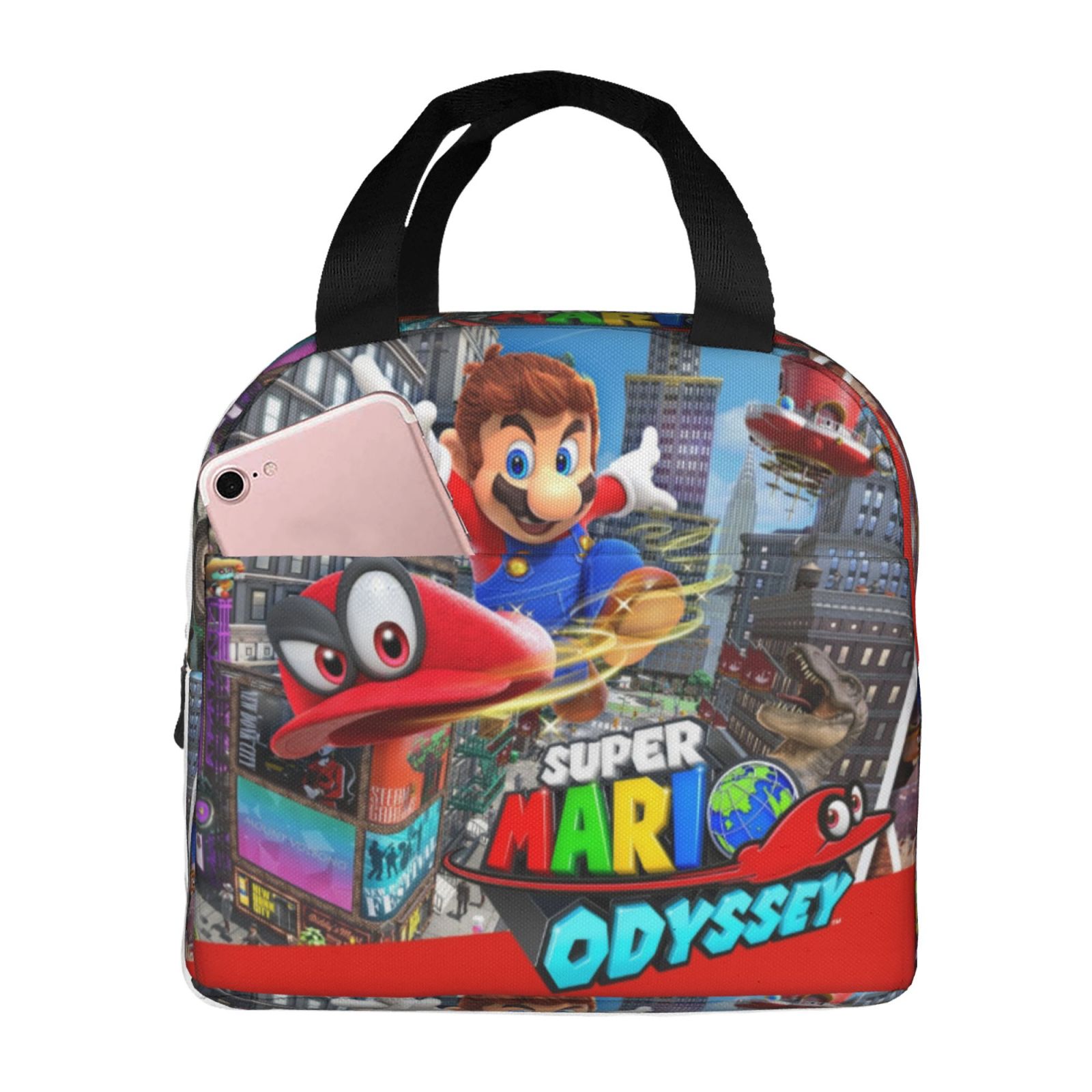 Super Mario Lunch Bag Waterproof Insulated Lunch Box Reusable Bento Bag ...
