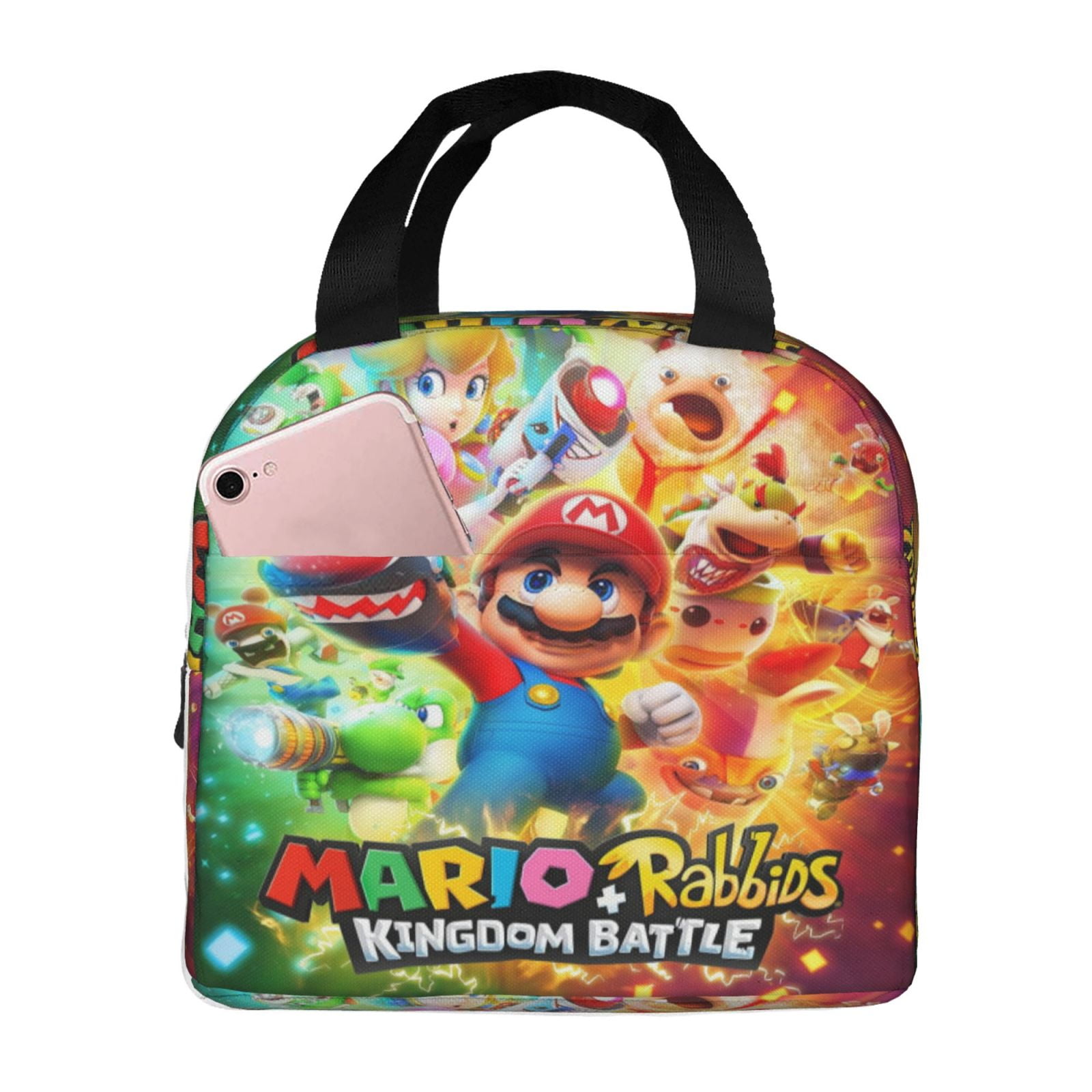 Super Mario Lunch Bag Waterproof Insulated Lunch Box Reusable Bento Bag ...