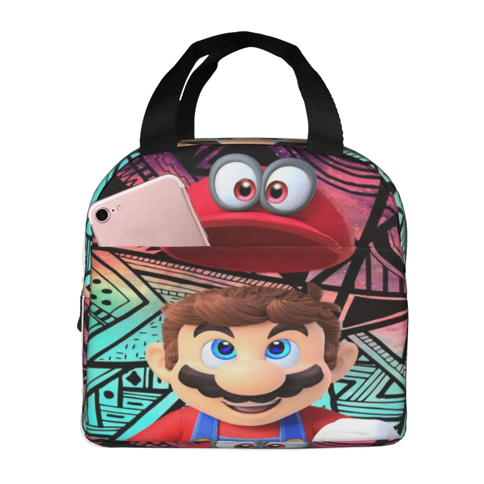 Super Mario Lunch Bag Waterproof Insulated Lunch Box Reusable Bento Bag ...