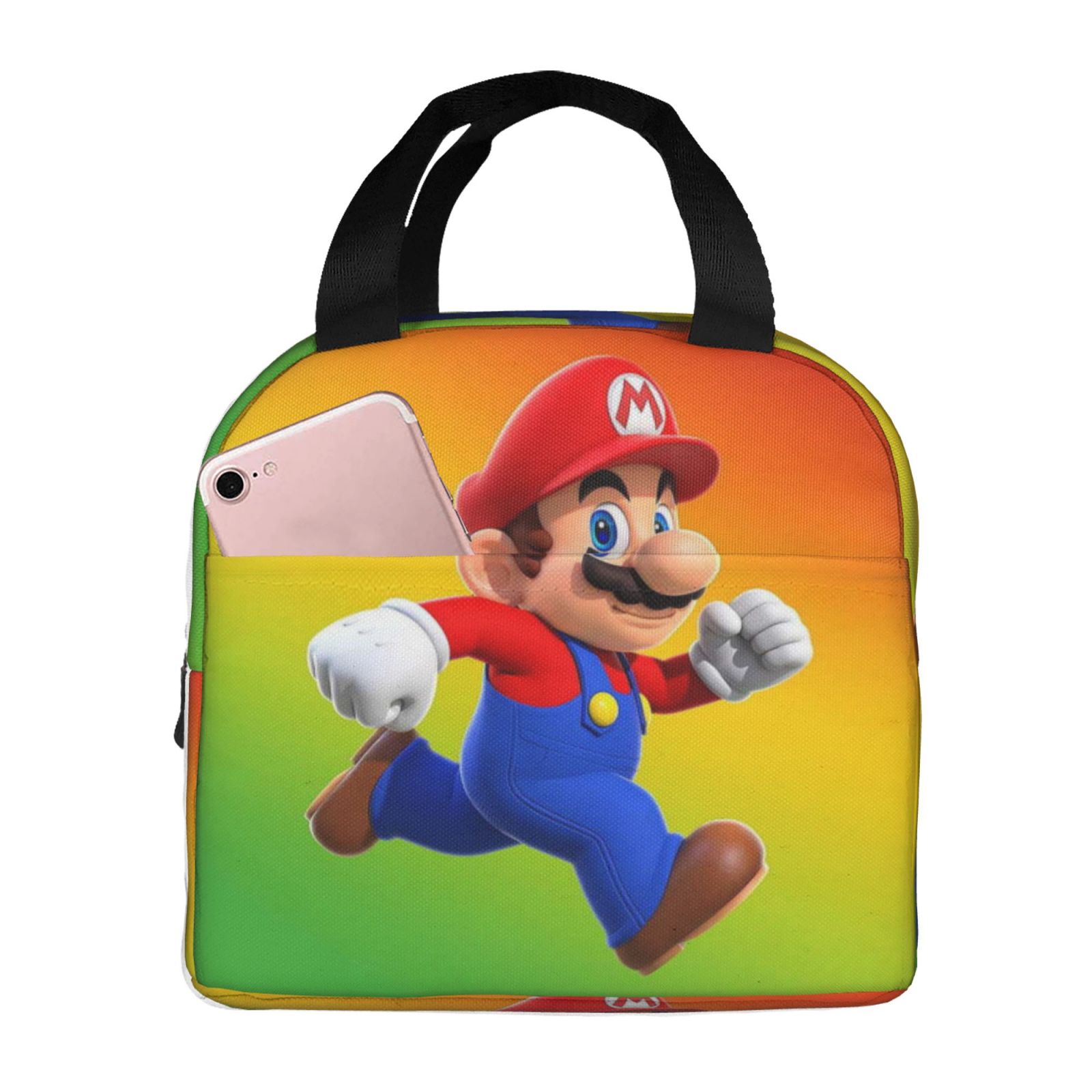 Super Mario Lunch Bag Waterproof Insulated Lunch Box Reusable Bento Bag ...
