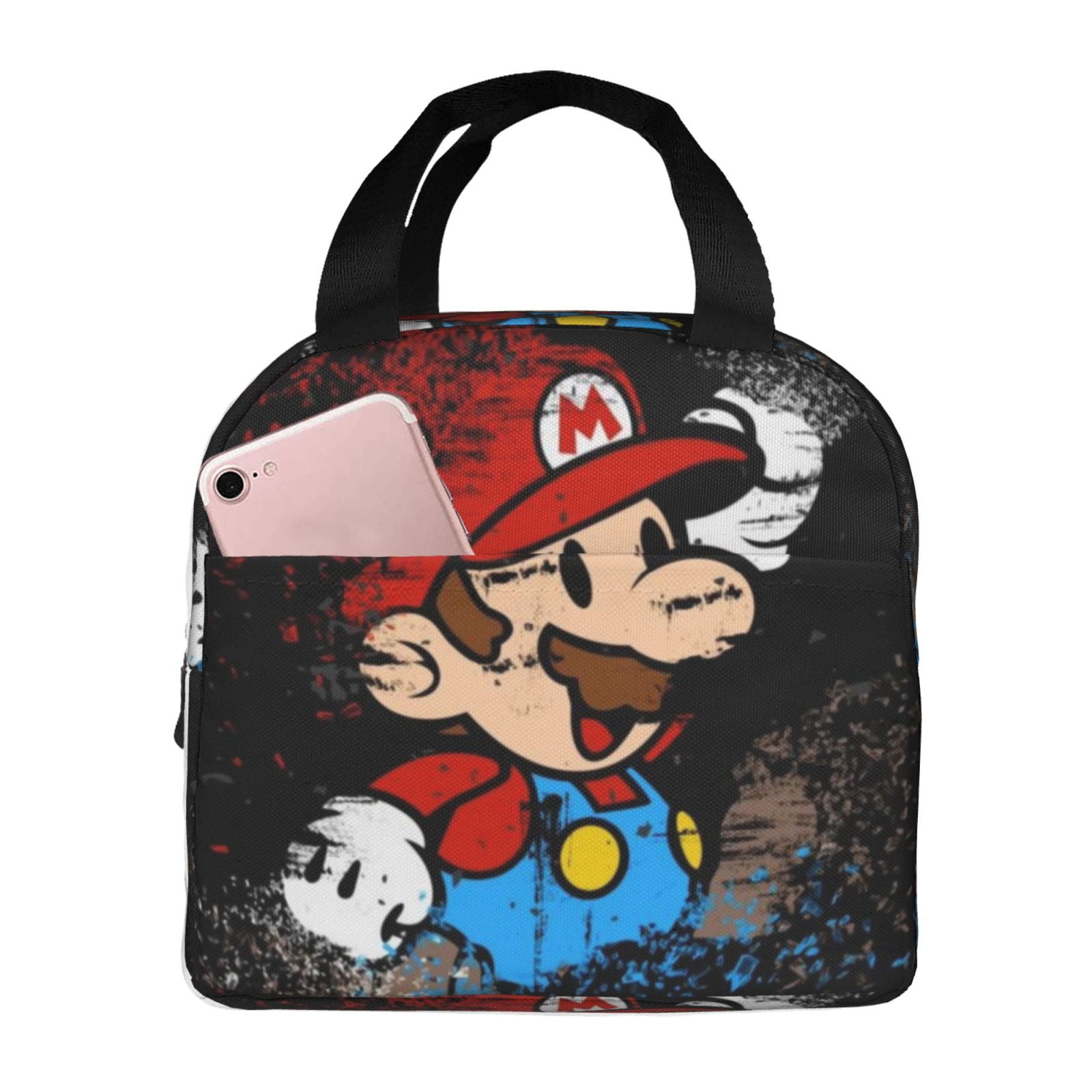 Super Mario Lunch Bag Waterproof Insulated Lunch Box Reusable Bento Bag ...