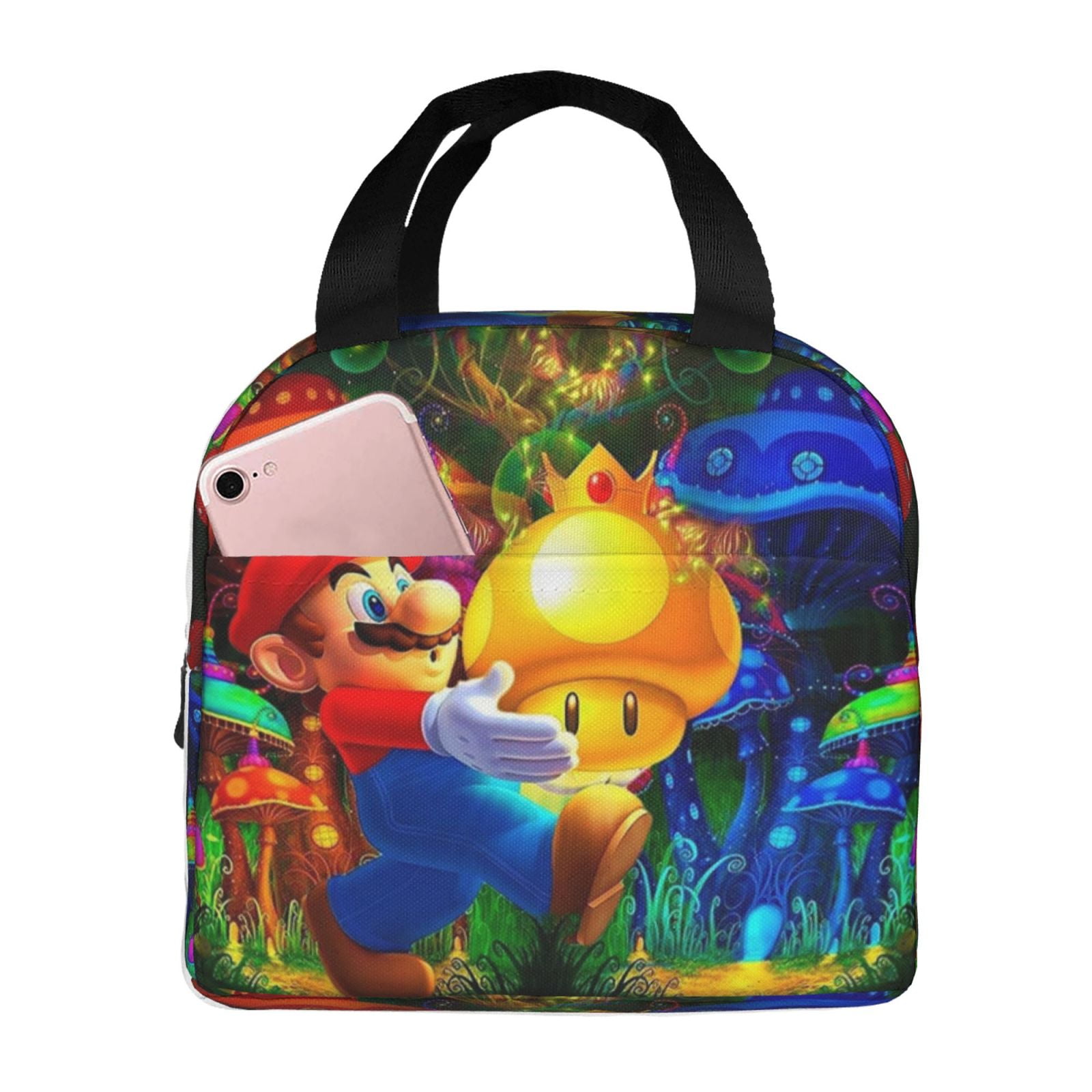 Super Mario Lunch Bag Waterproof Insulated Lunch Box Reusable Bento Bag ...