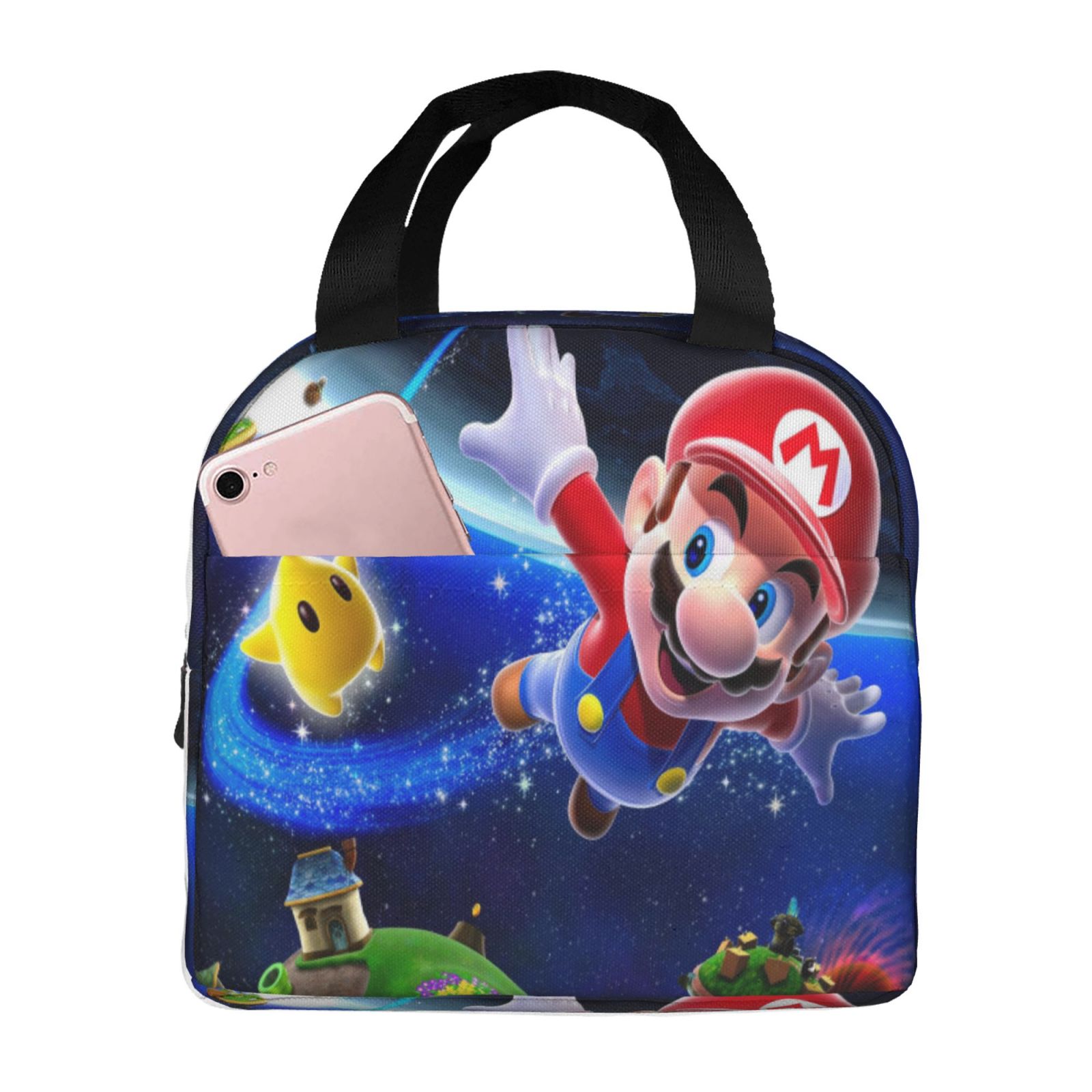 Super Mario Lunch Bag Waterproof Insulated Lunch Box Reusable Bento Bag ...