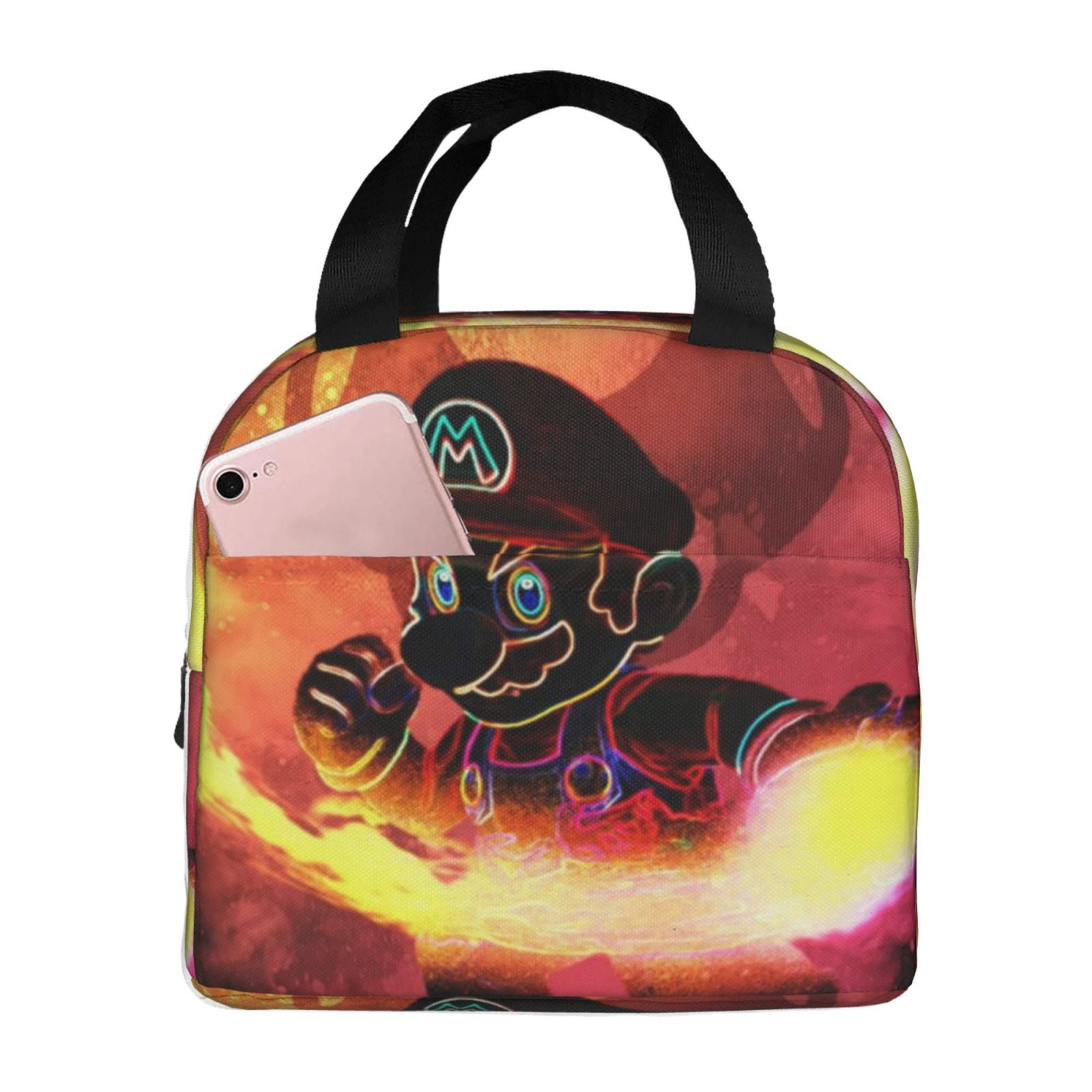 Super Mario Lunch Bag Waterproof Insulated Lunch Box Reusable Bento Bag ...