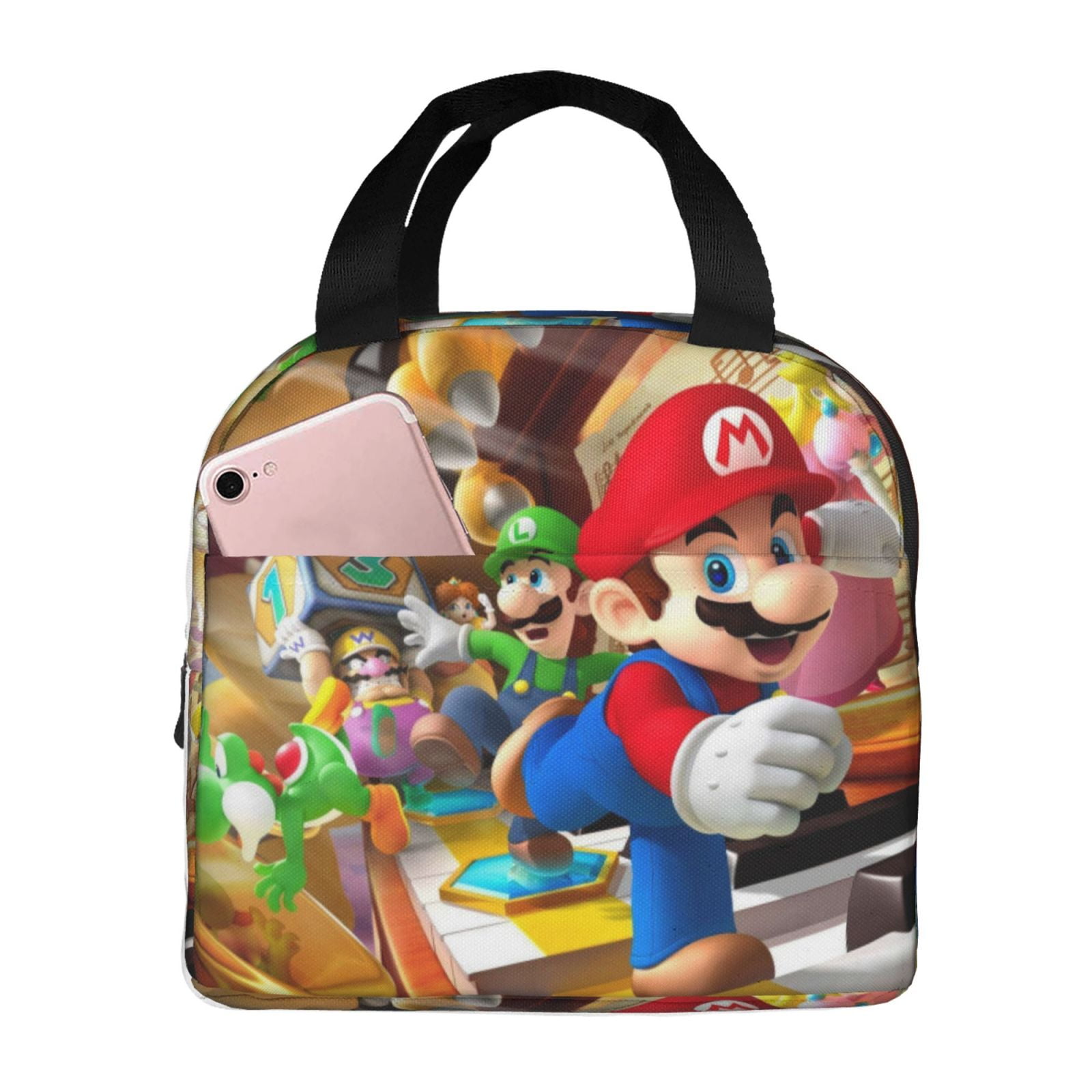 Super Mario Lunch Bag Waterproof Insulated Lunch Box Reusable Bento Bag ...