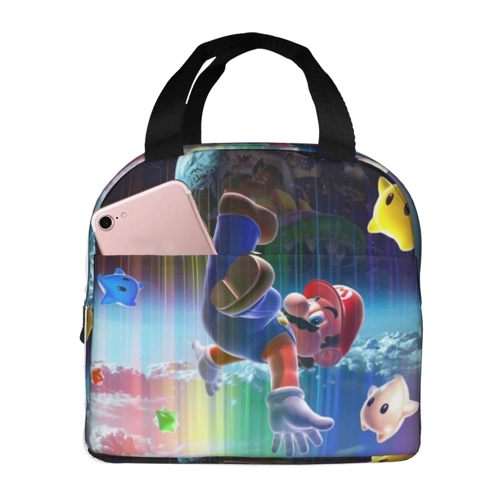 Super Mario Lunch Bag Waterproof Insulated Lunch Box Reusable Bento Bag ...