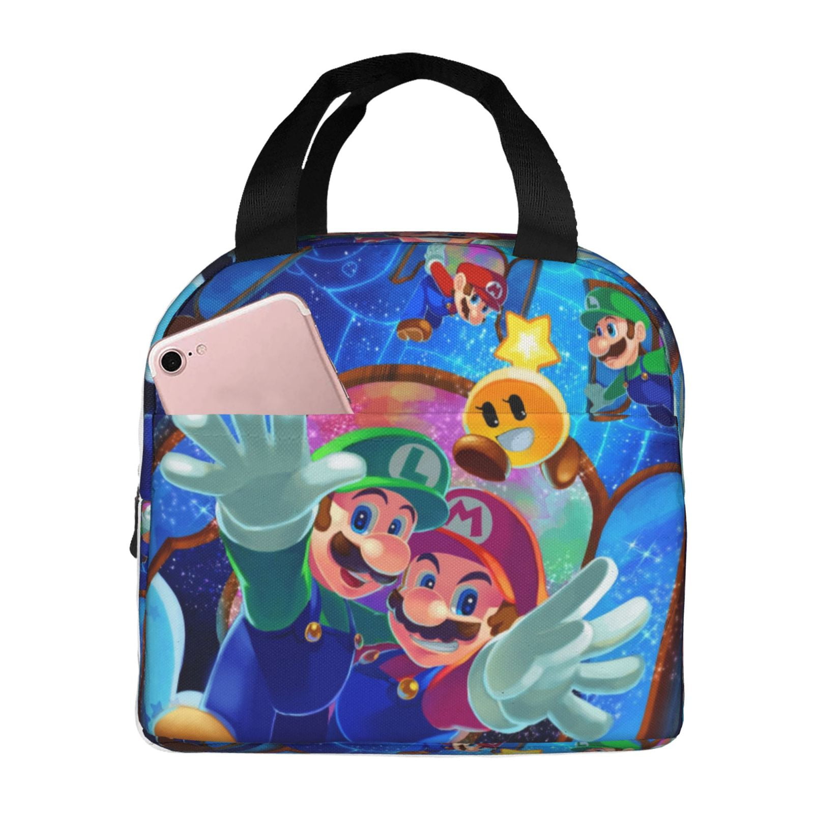 Super Mario Lunch Bag Waterproof Insulated Lunch Box Reusable Bento Bag ...