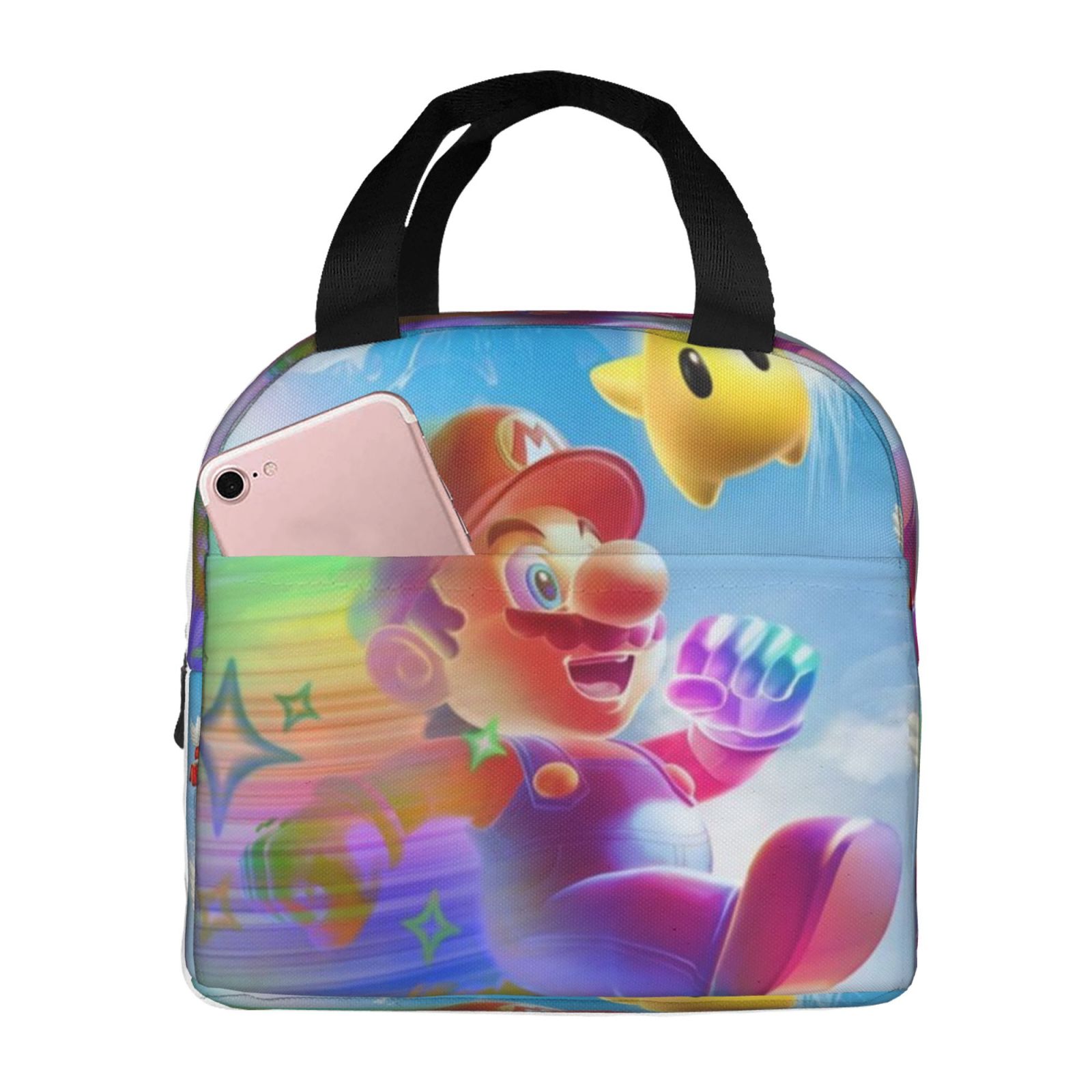 Super Mario Lunch Bag Waterproof Insulated Lunch Box Reusable Bento Bag ...