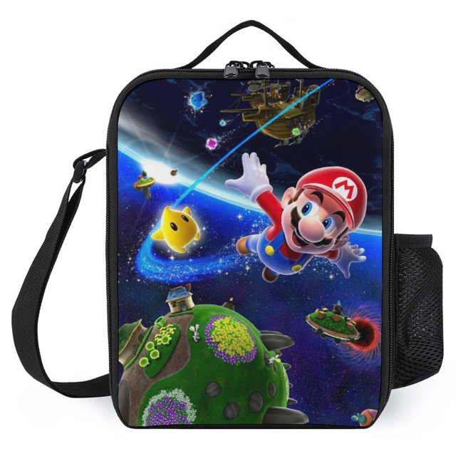 Super Mario Lunch Bags Shoulder Bag Reusable Lunch-Box Portable ...