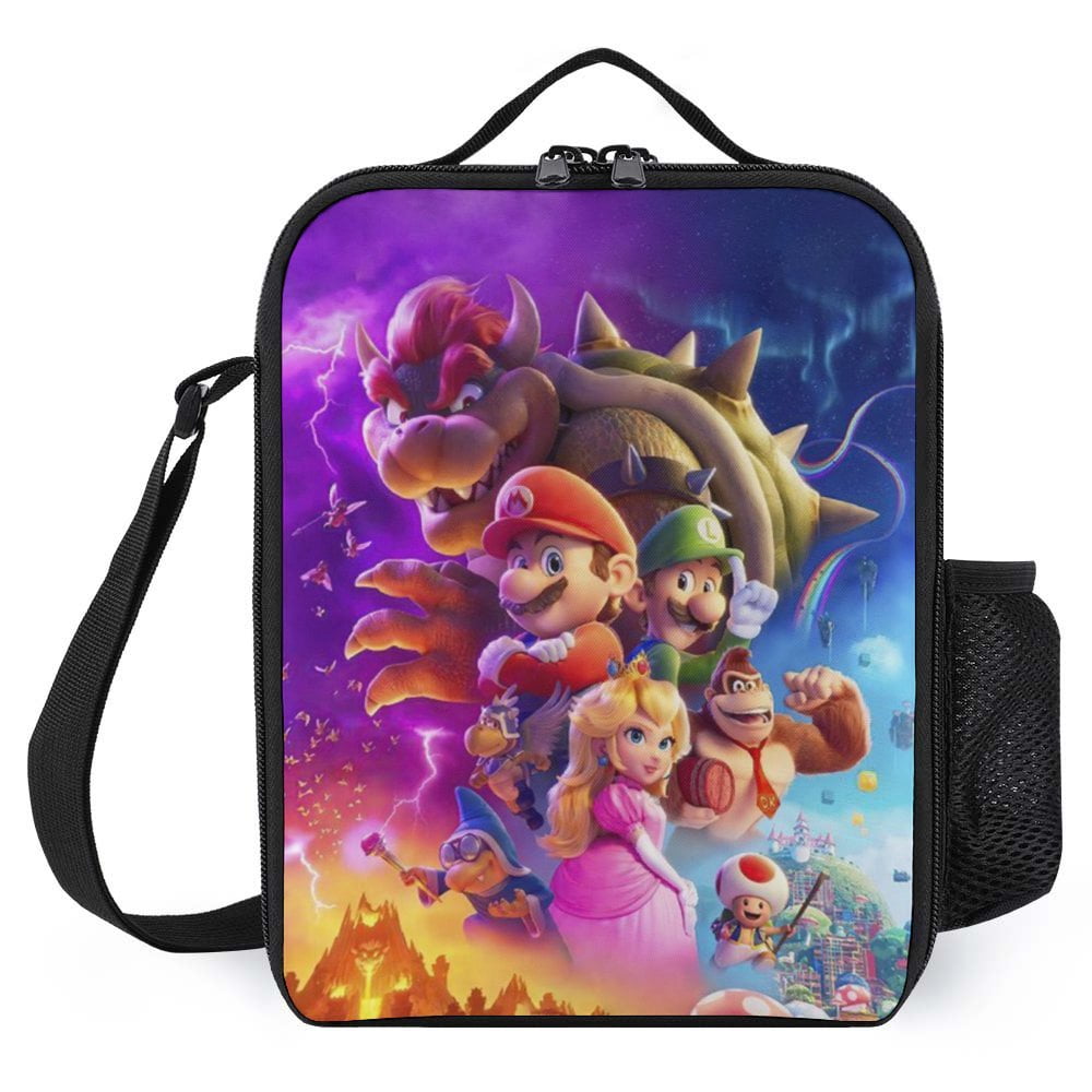 Super Mario Lunch Bags Shoulder Bag Reusable Lunch-Box Portable ...