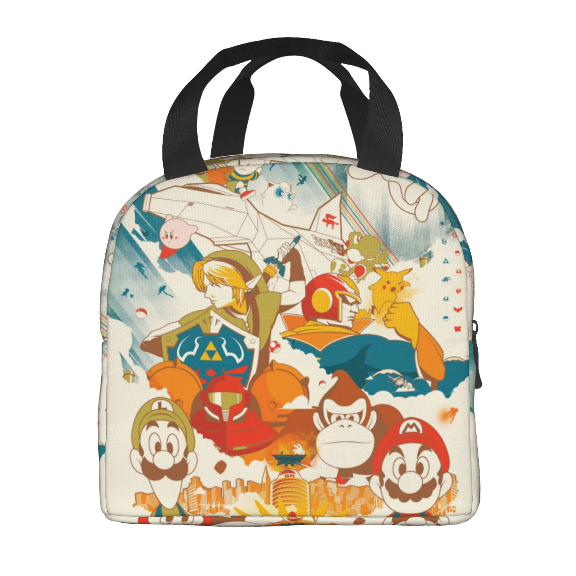 Super Mario Lunch Box Lunch Bag Thickened Lunch Tote Reusable Insulated ...