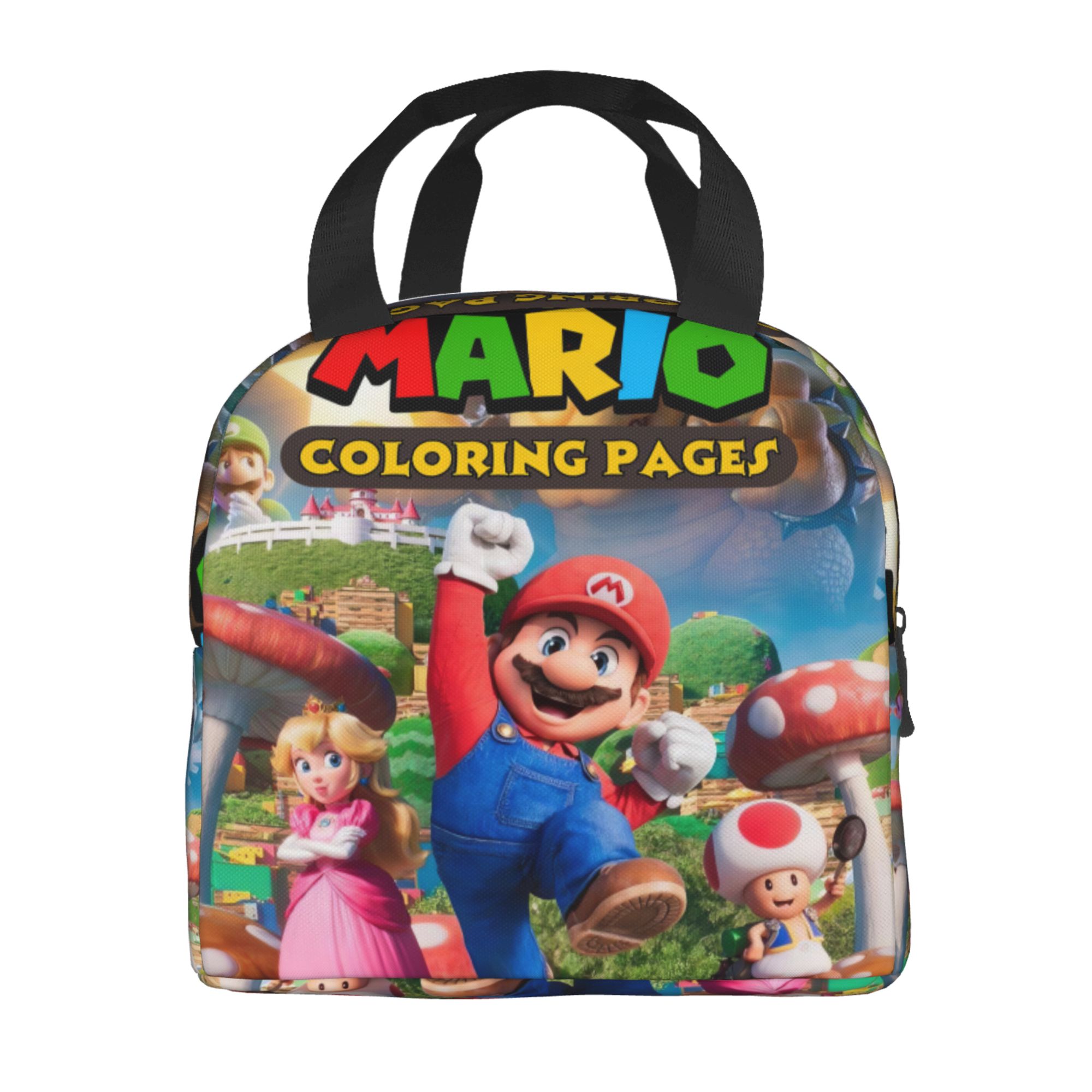 Super Mario Lunch Box Lunch Bag Thickened Lunch Tote Reusable Insulated ...