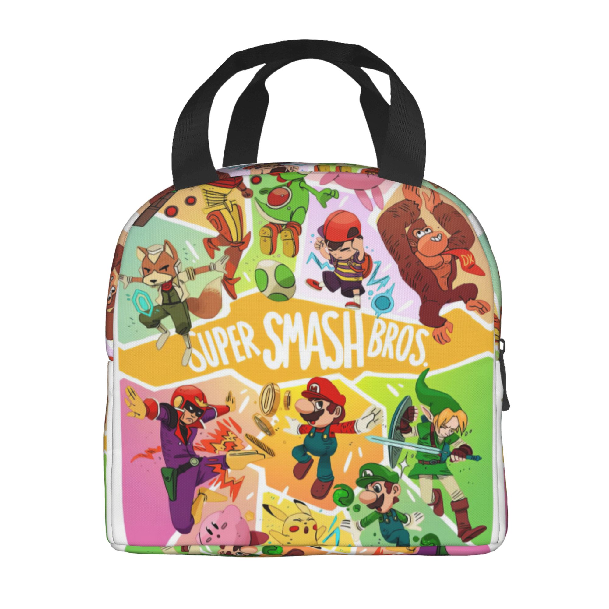 Super Mario Lunch Box Lunch Bag Thickened Lunch Tote Reusable Insulated ...