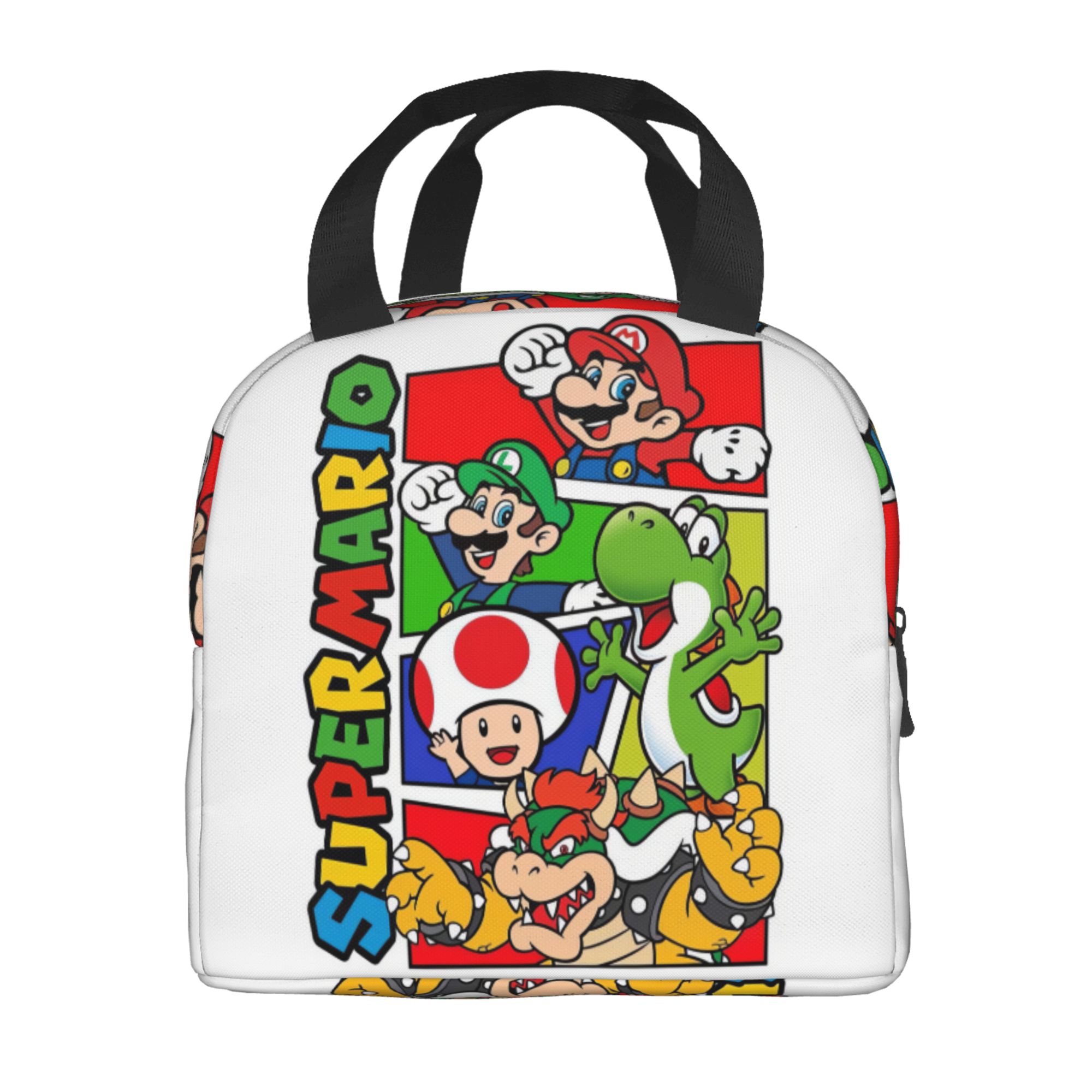 Super Mario Lunch Box Lunch Bag Thickened Lunch Tote Reusable Insulated ...