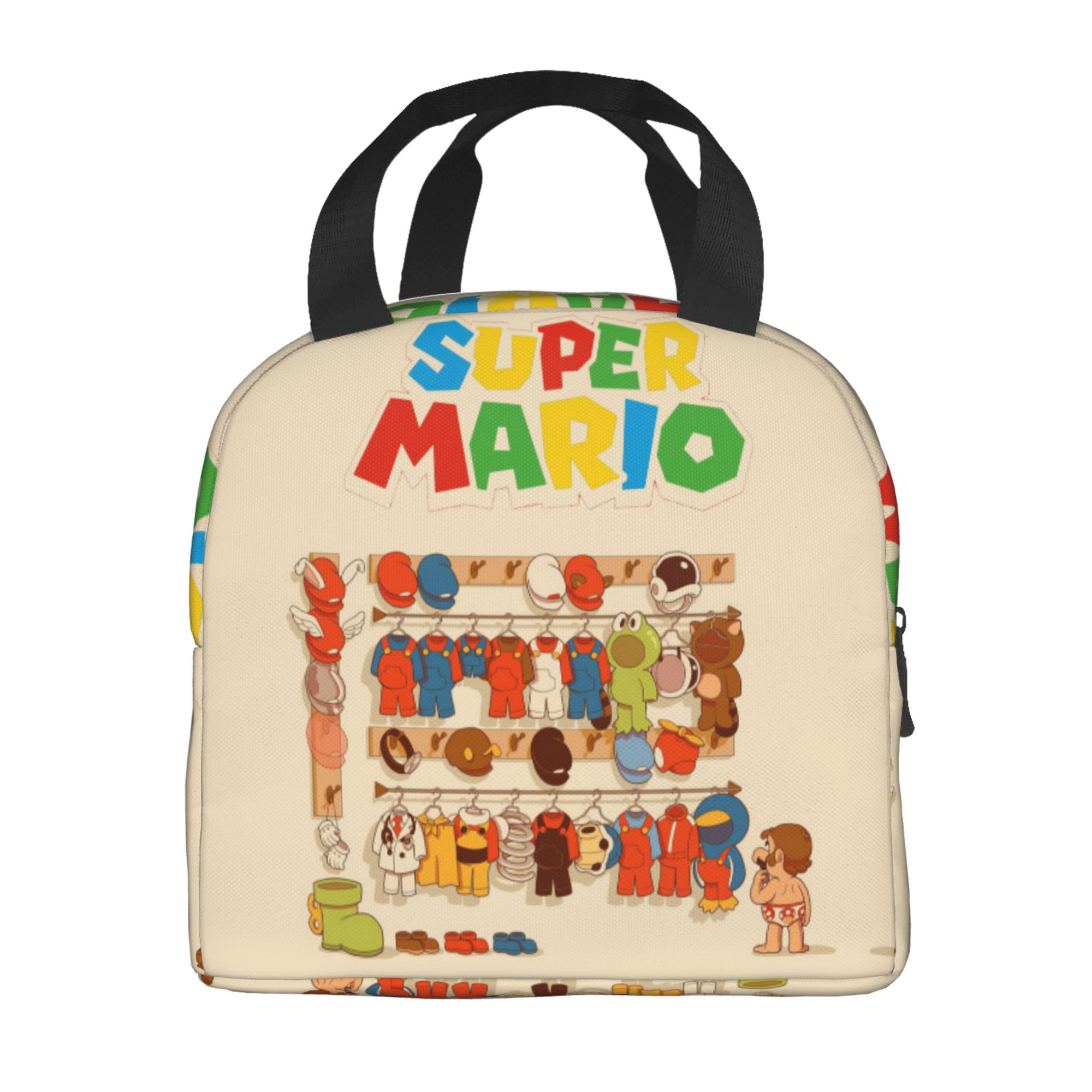 Super Mario Lunch Box Lunch Bag Thickened Lunch Tote Reusable Insulated ...