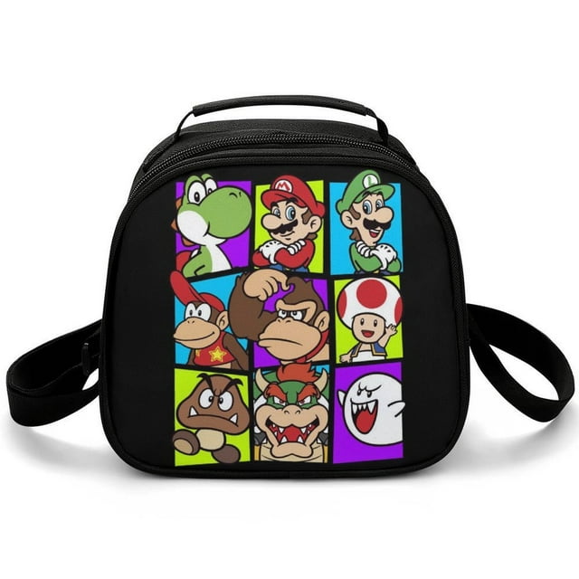 Super Mario Lunch Tote Bags Thermal Insulated Lunch Box Lunch Container ...