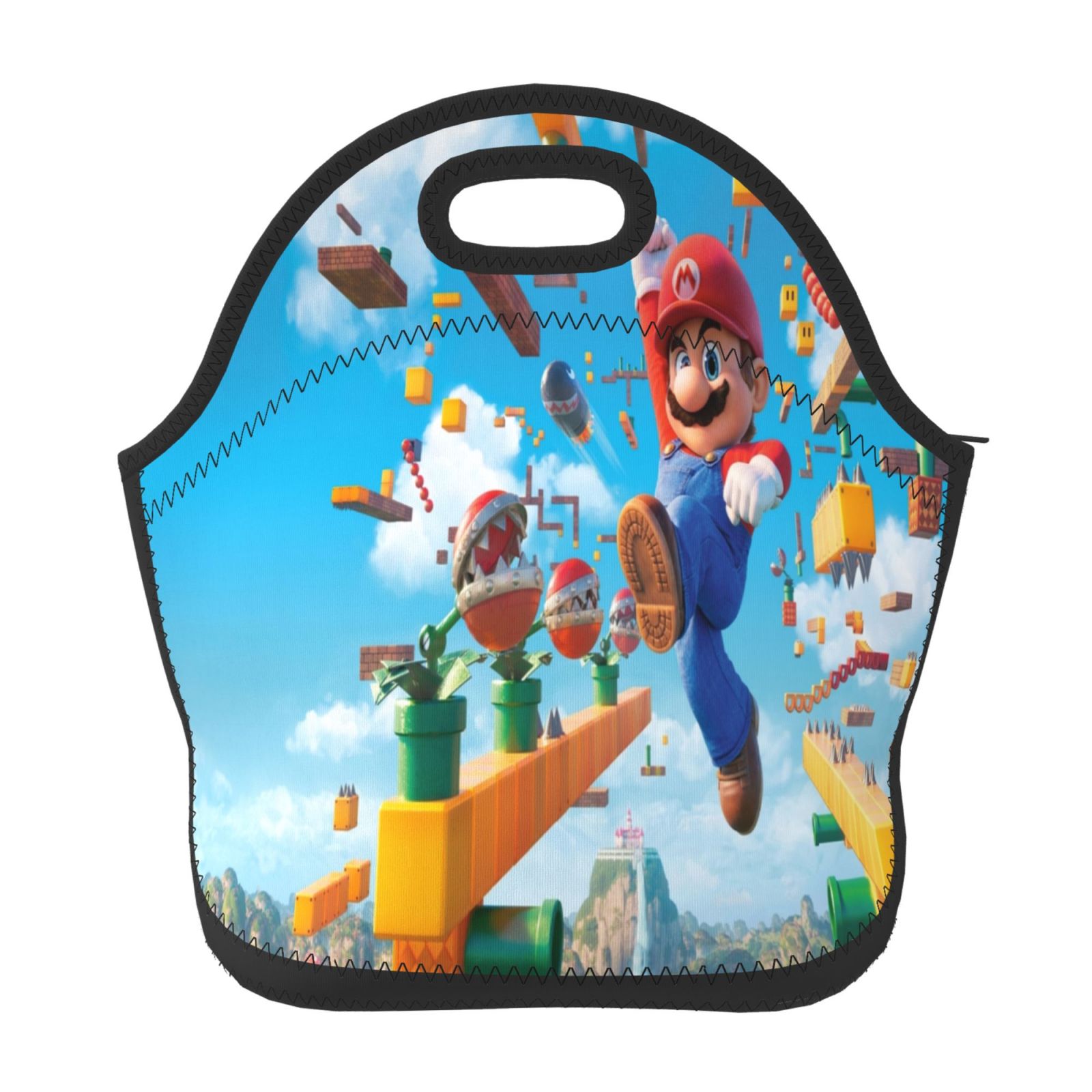 Super Mario Lunch bag Insulated lunch box Tote Bag Reusable Washable ...