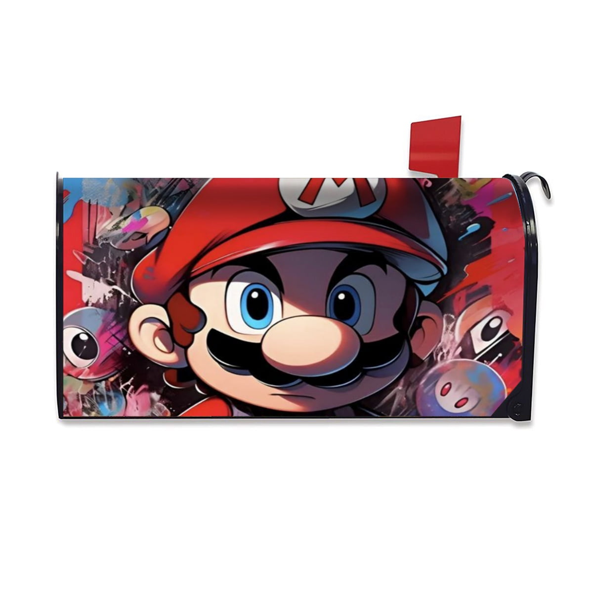 Super Mario Mailbox Cover with Magnetic Strip Anime Mailbox Package ...