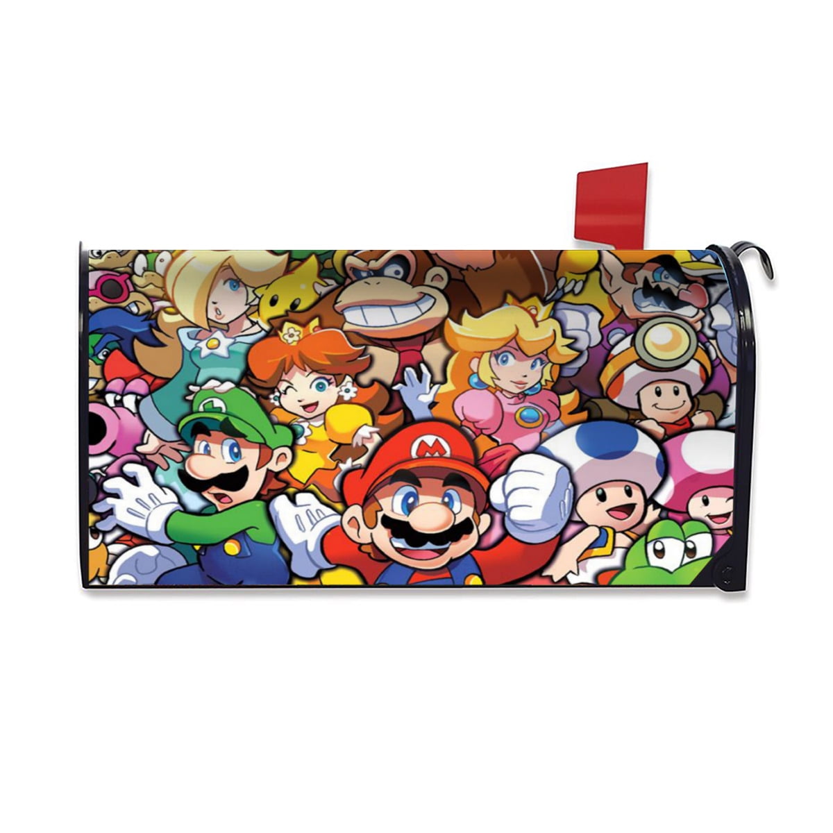 Super Mario Mailbox Cover with Magnetic Strip Anime Mailbox Package ...
