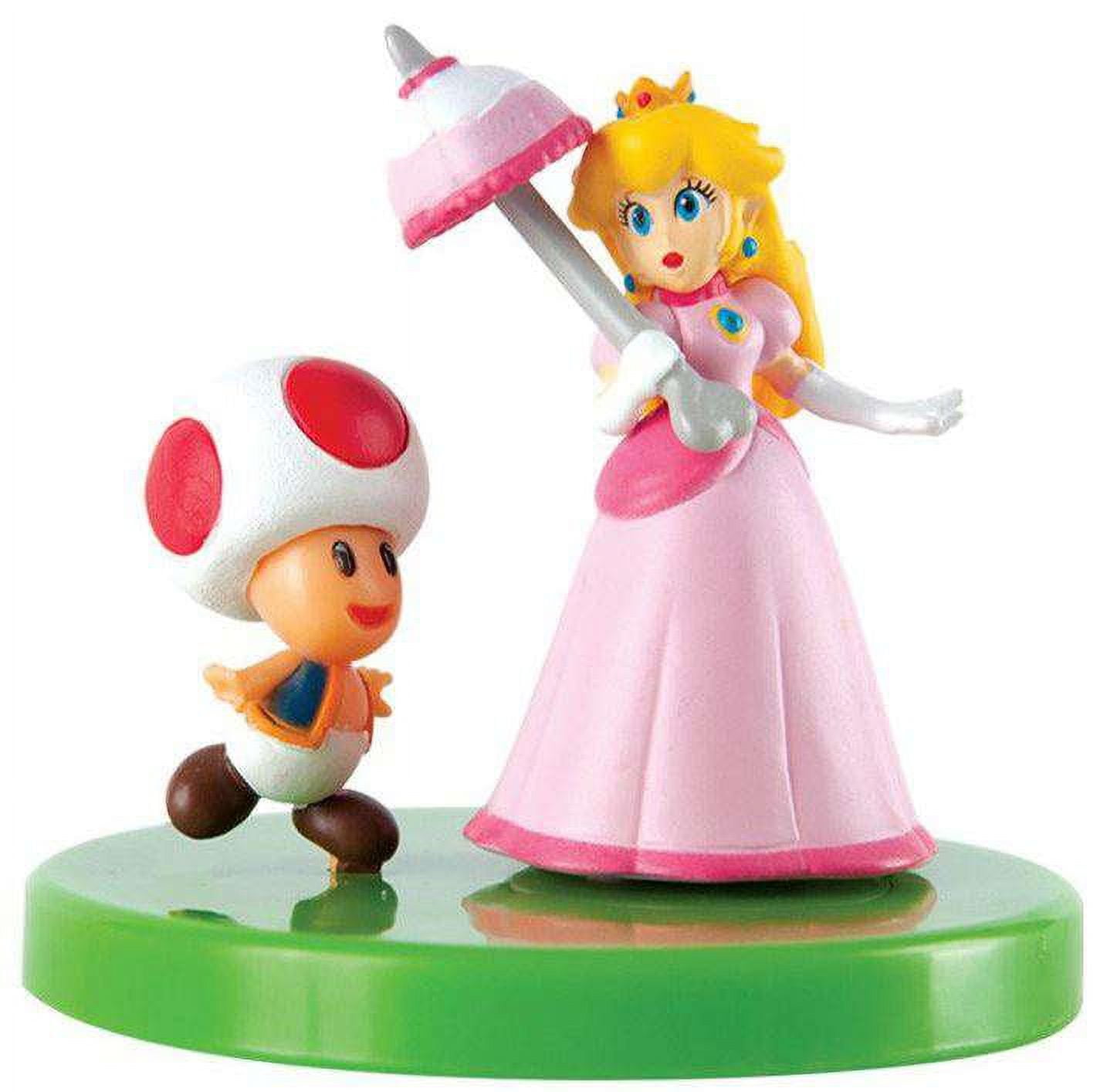 TOMY Super Mario, Mario Kart Princess Peach Buildable Figure with Toad ...