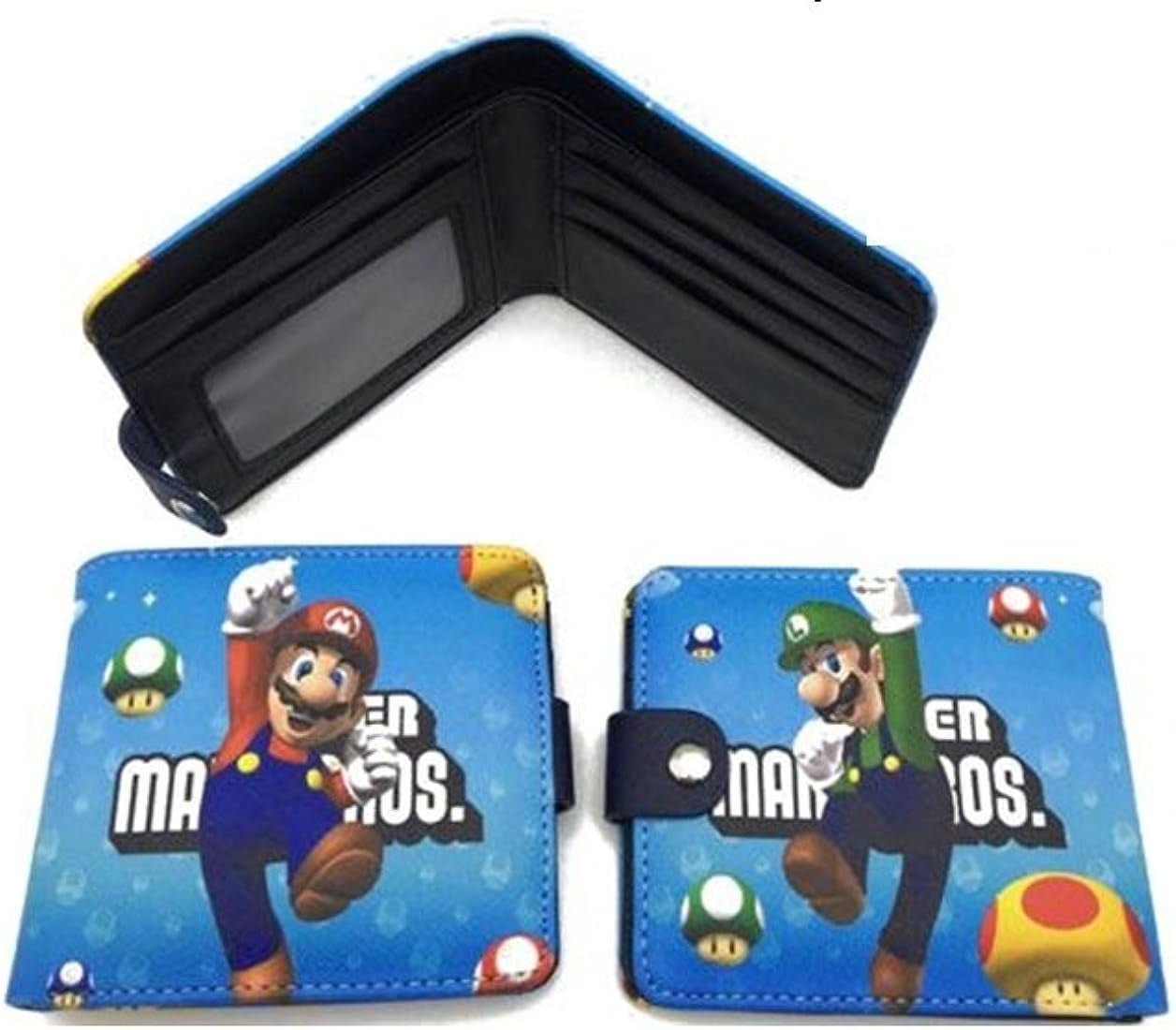 Super Mario Mario and Luigi Bifold Wallet snap closure - Walmart.com