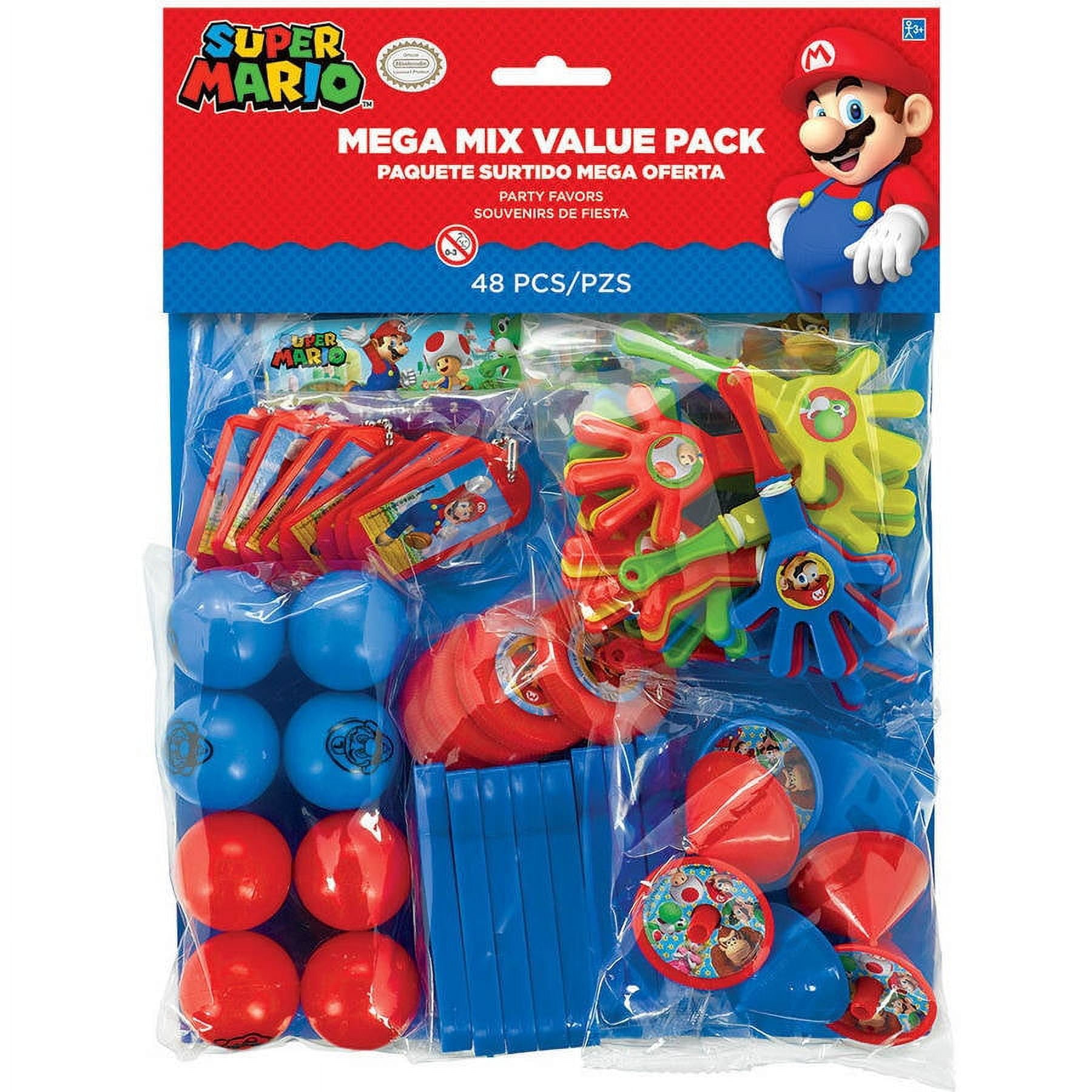 Super Mario Mega Mix Party Favor Pack, 48pc - Walmart.com
