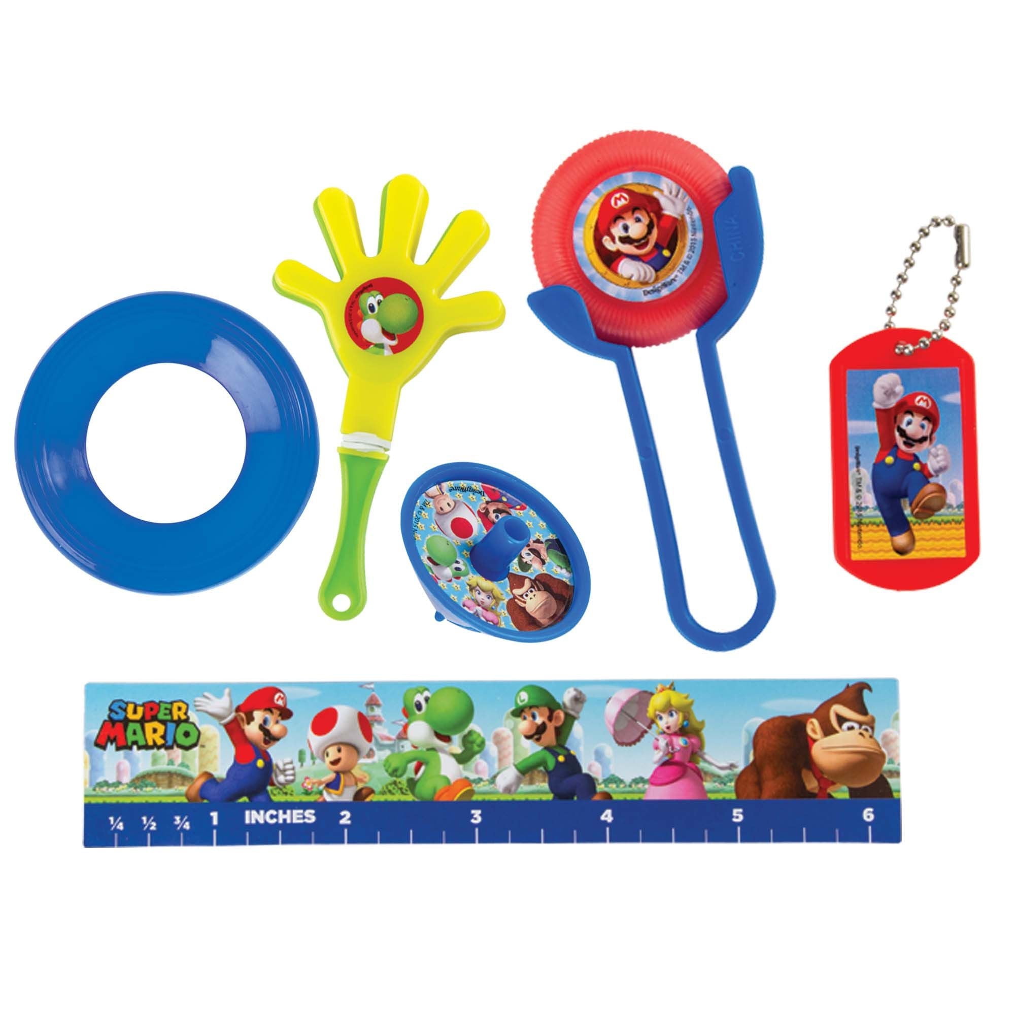 Super Mario Bros Themed Birthday Party Favor Pack - 48 Piece Mega Mix ...