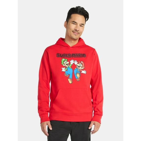 Super Mario Men's and Big Men's High Five Bros Graphic Hoodie, Sizes XS-5XL - Walmart.com