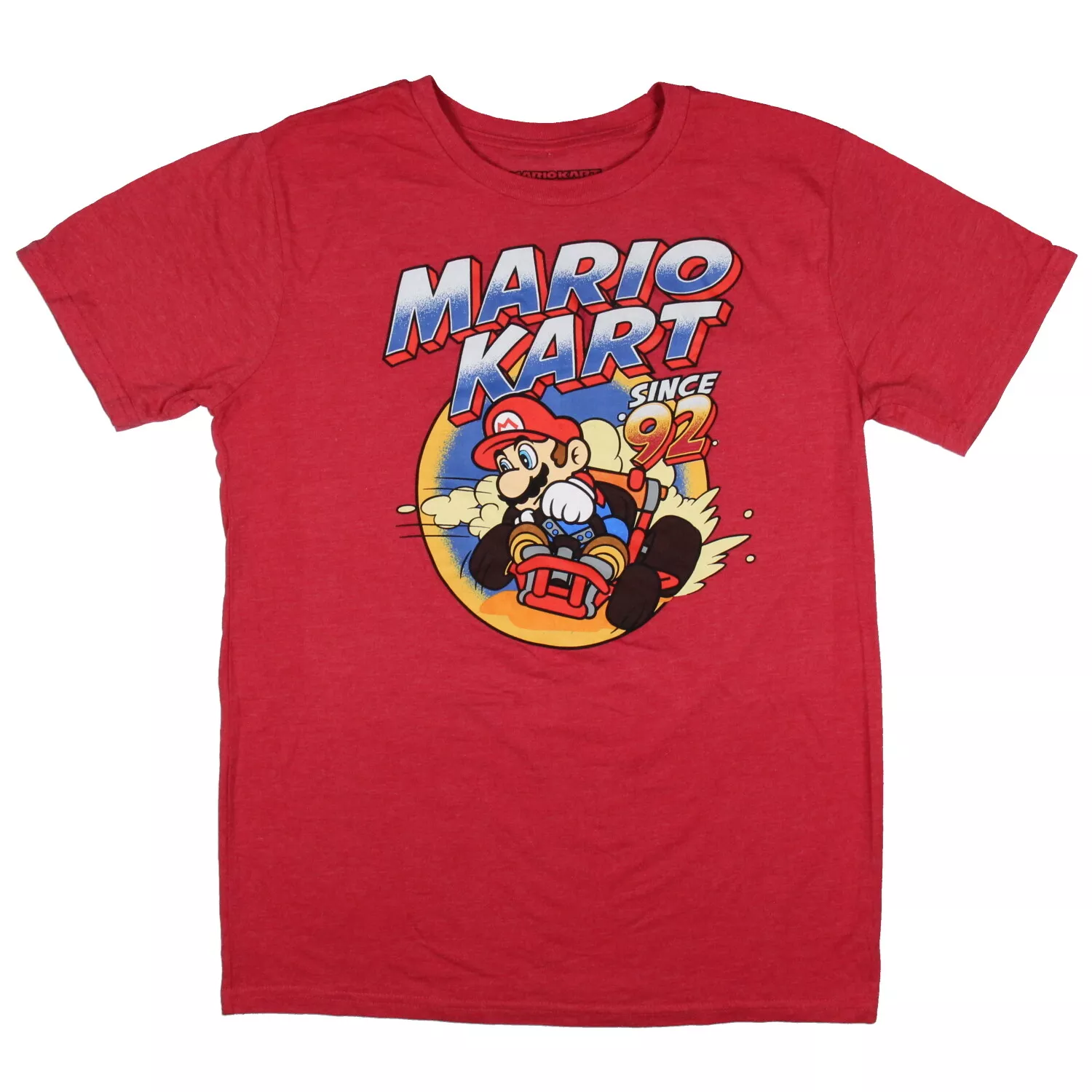 Super Mario Men's Mario Kart Since 92 Retro Video Game T-Shirt Tee ...