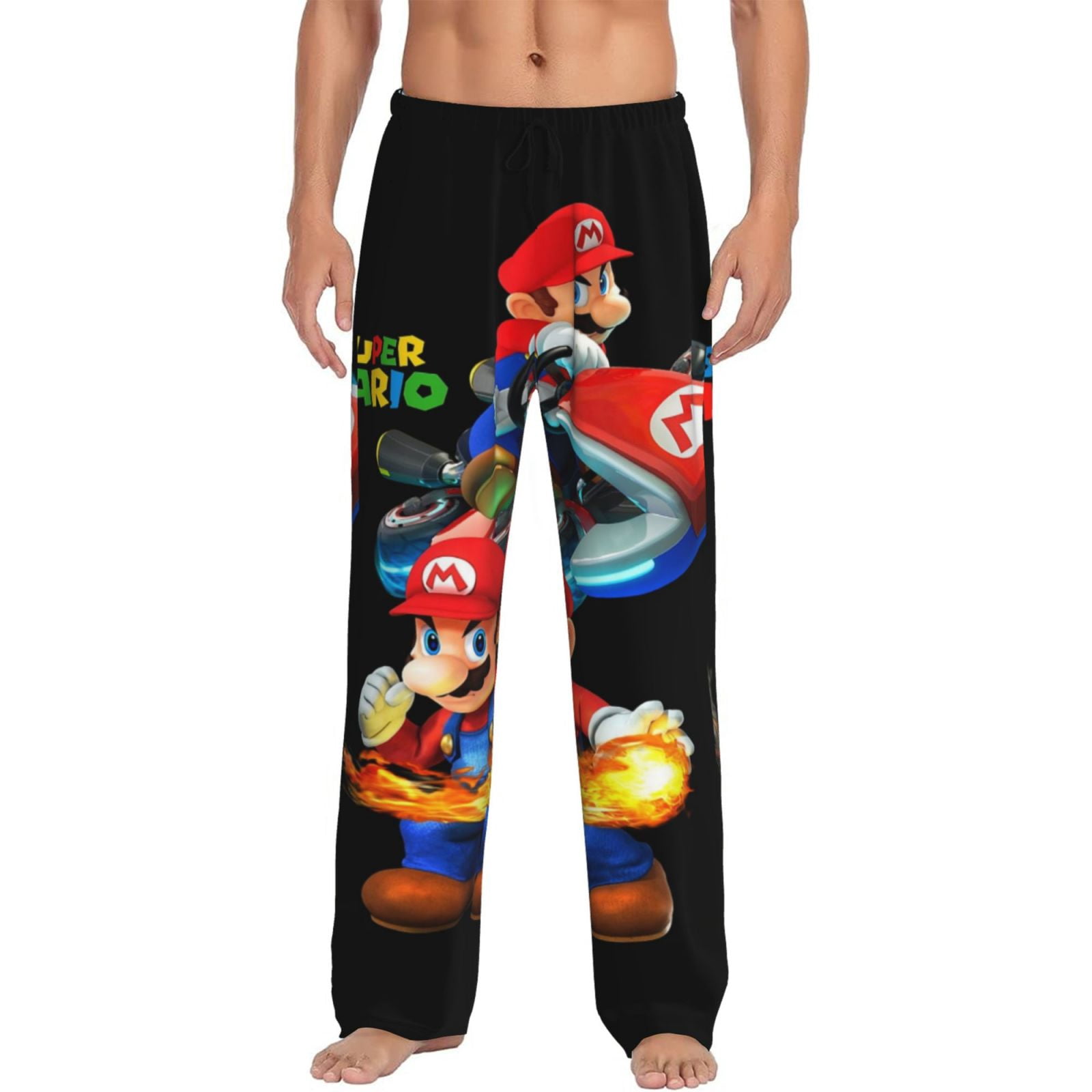 Super Mario Men's Pajama Pants Super Soft Comfy Sleep Lounge Pants ...
