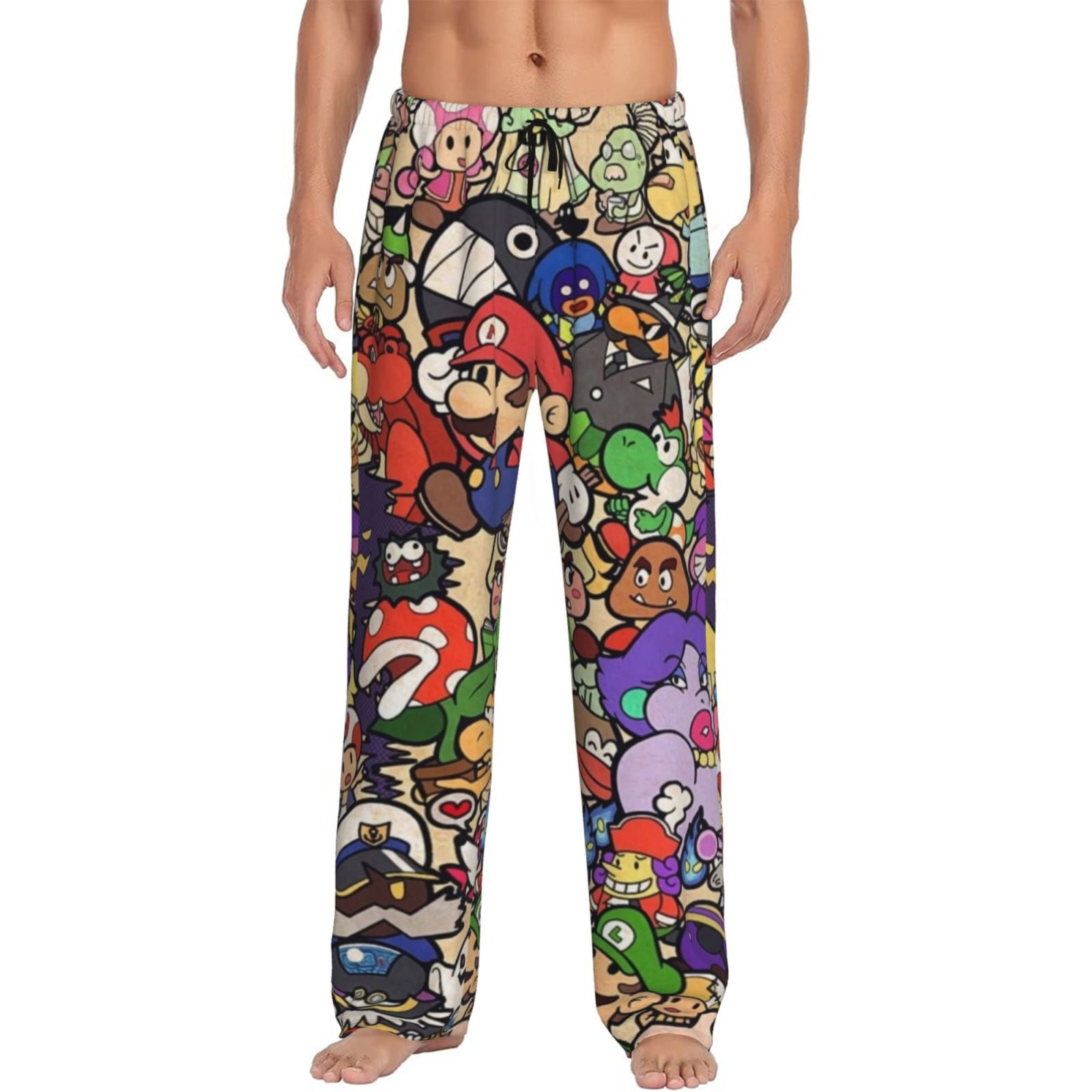 Super Mario Men's Pajama Pants Super Soft Comfy Sleep Lounge Pants ...